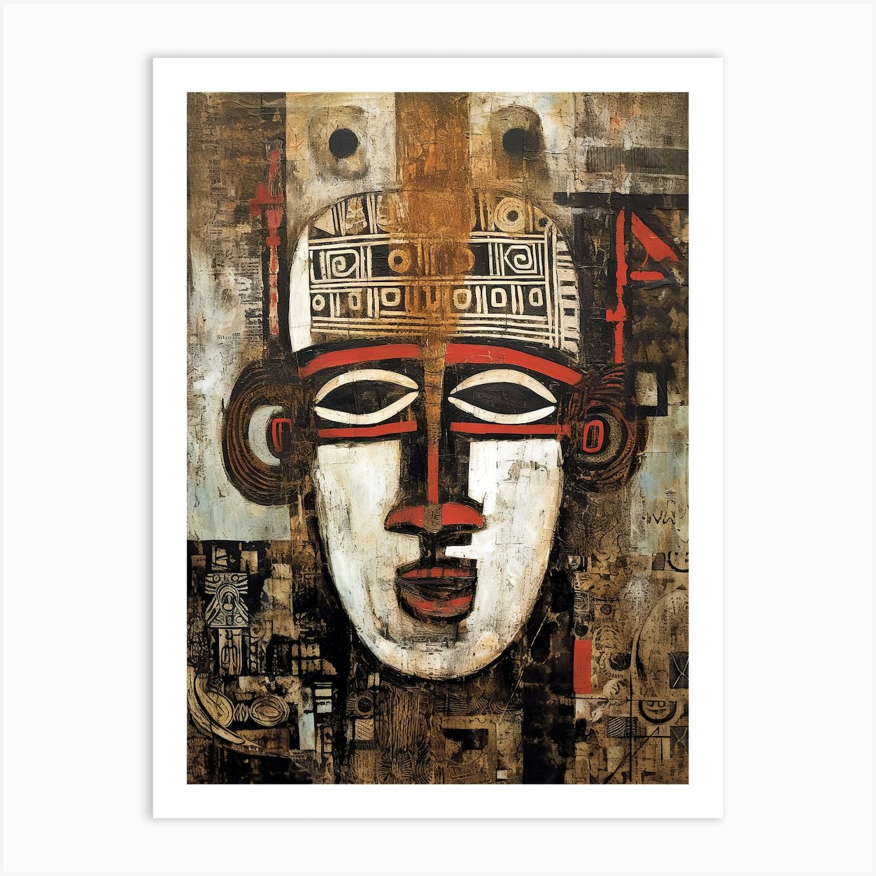 Africa, African Tribe mask Art Print by Art-Syndicate - Fy