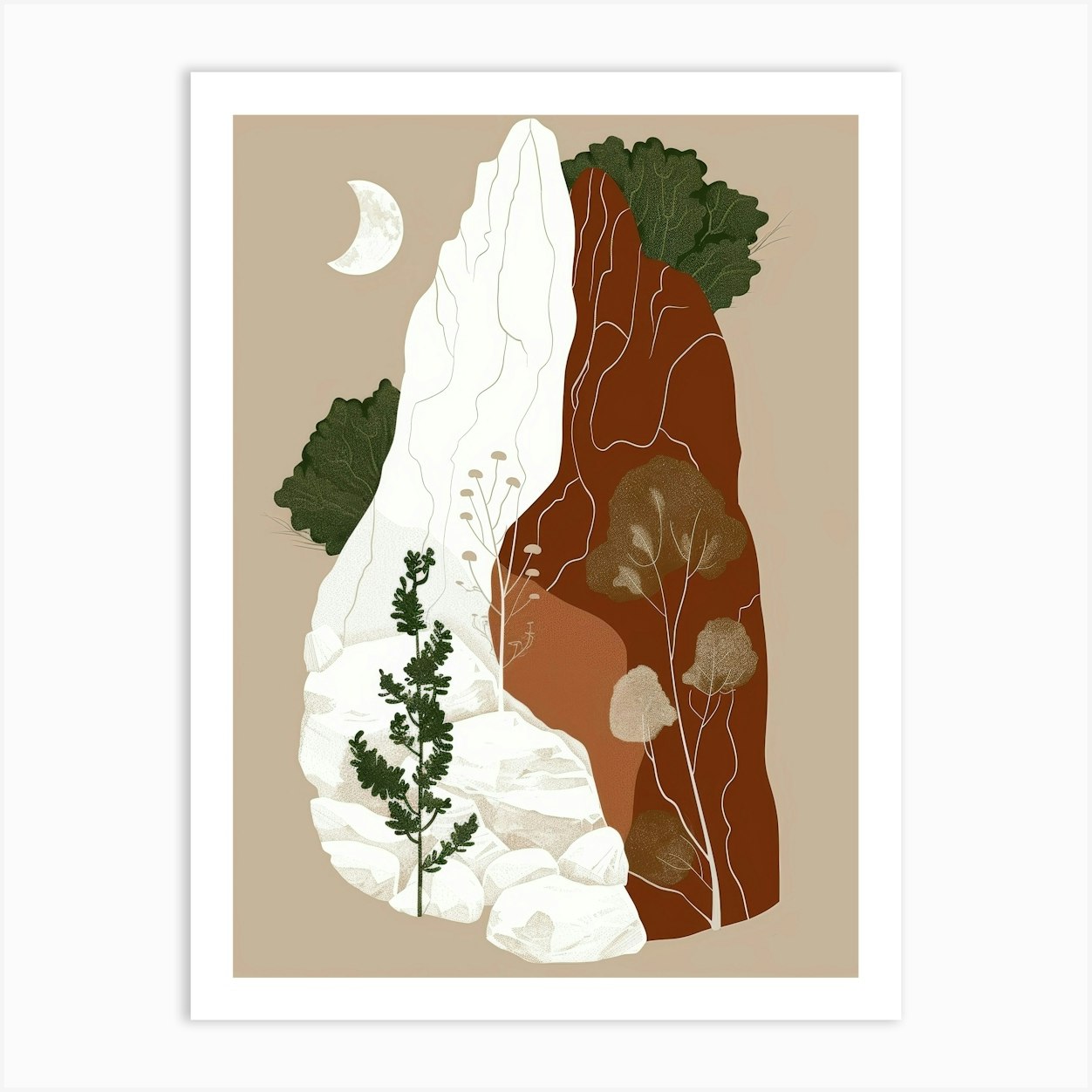 Sydney Rock Art Print by Moving Clouds Art - Fy