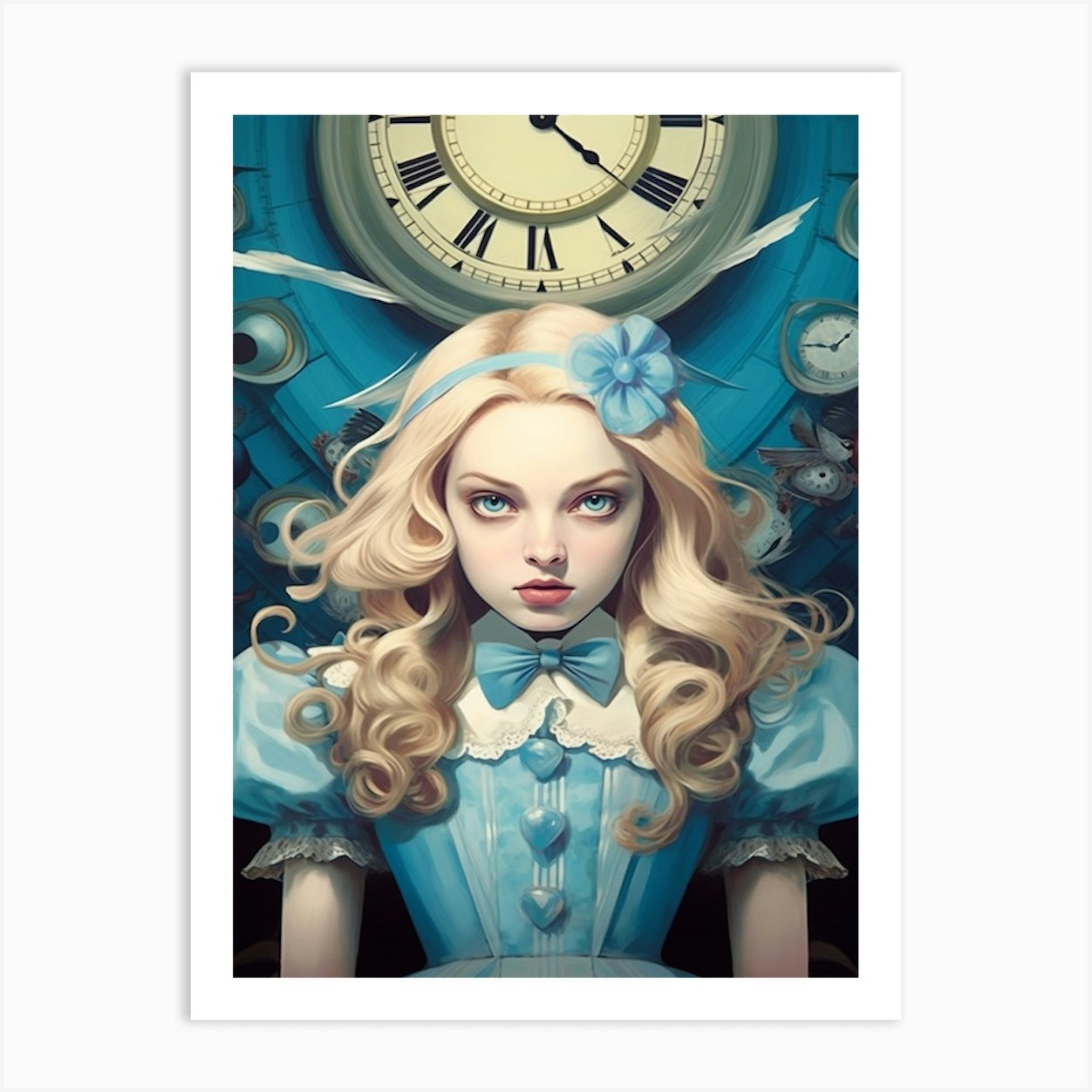 Alice In Wonderland Surreal 5 Art Print by Print Cult - Fy
