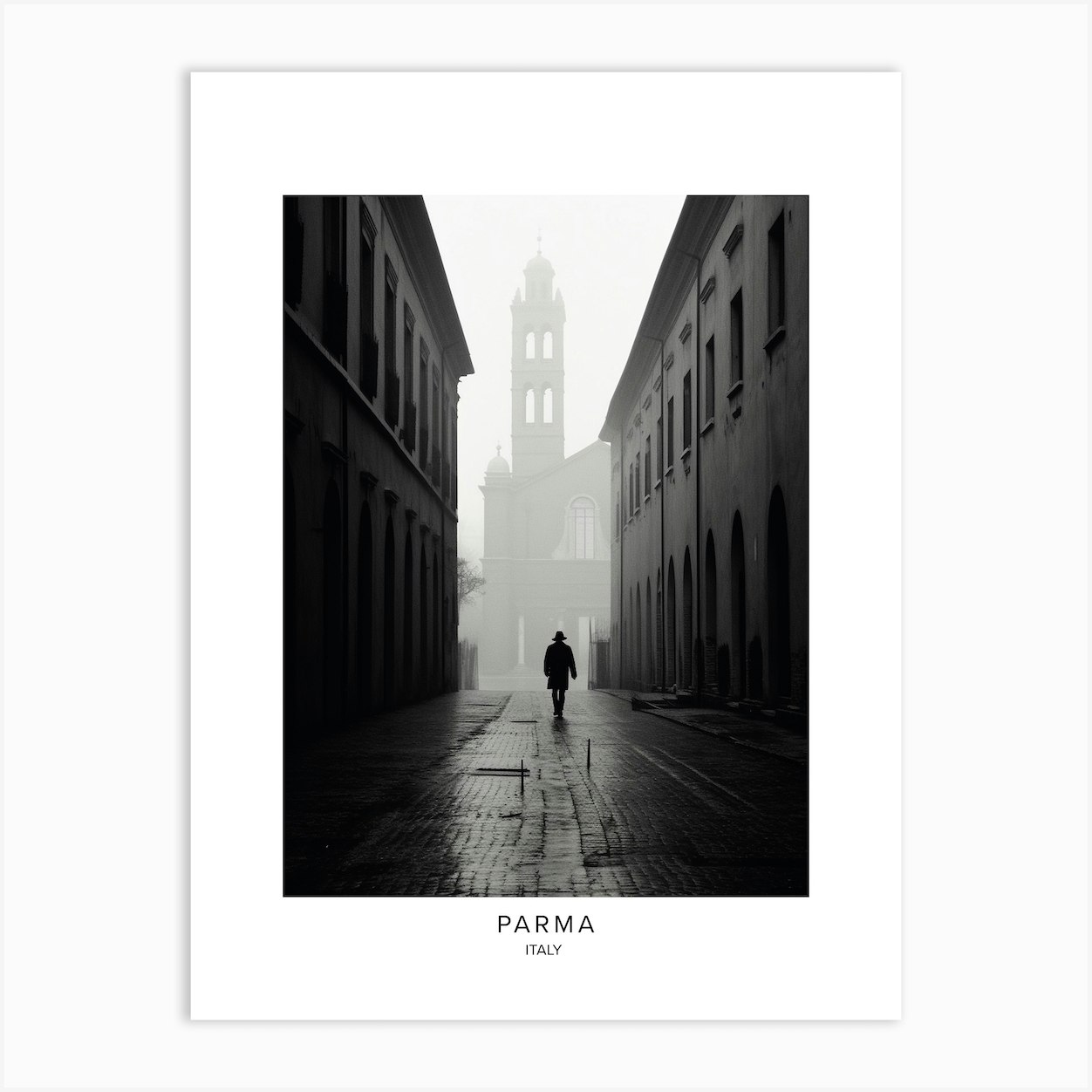 Poster Of Parma Italy Black And White Analogue Photography 4 Art