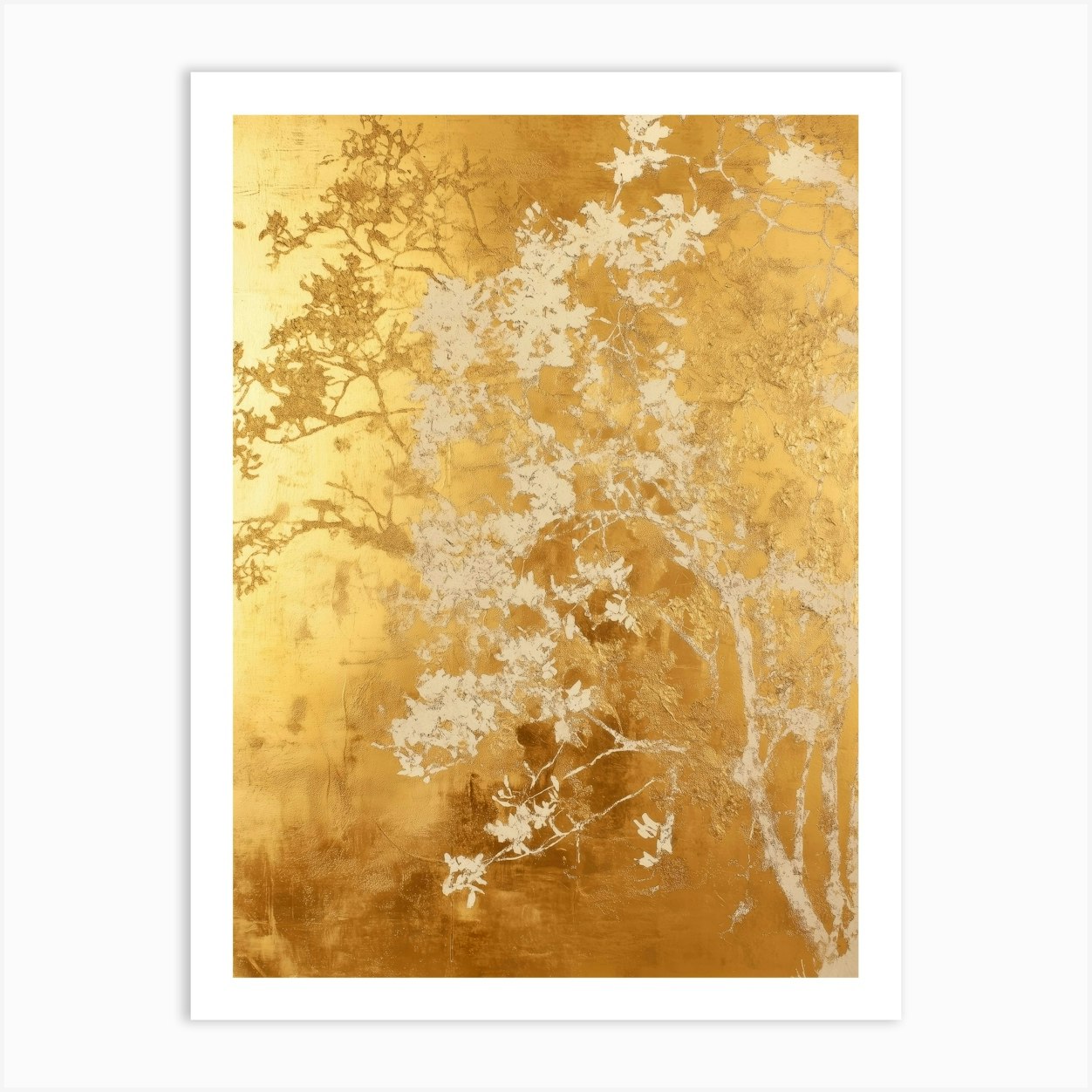 Gold Tree Art Print by JBJart Justyna Jaszke - Fy