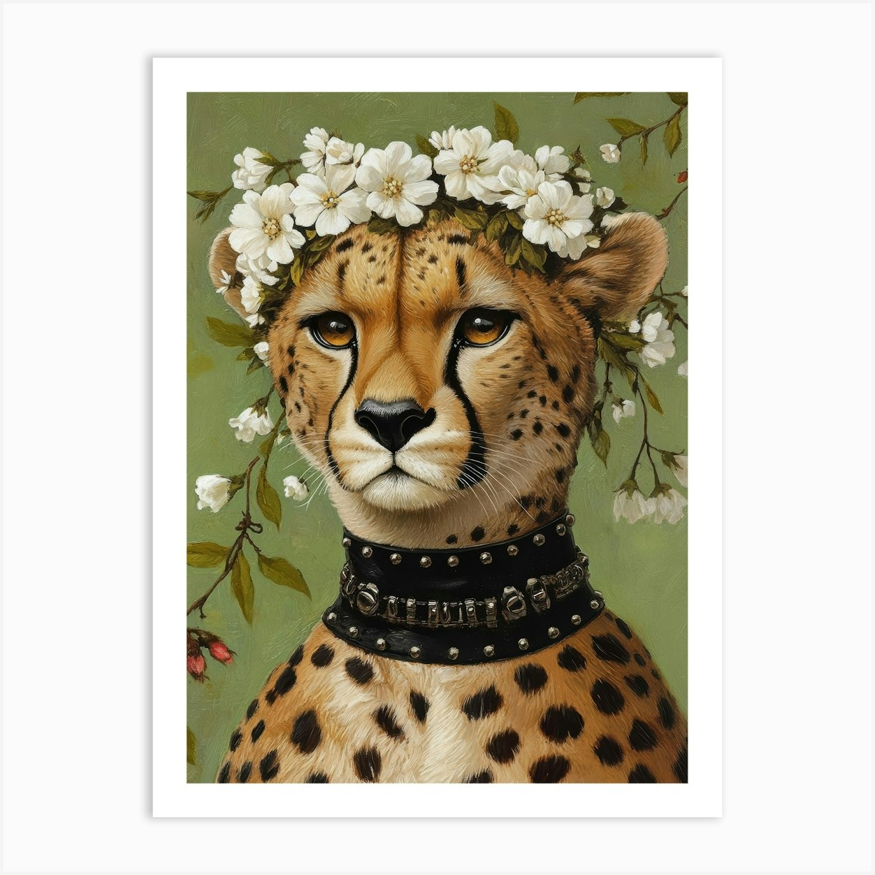 Cheetah 93 Art Print by Moving Clouds Art - Fy