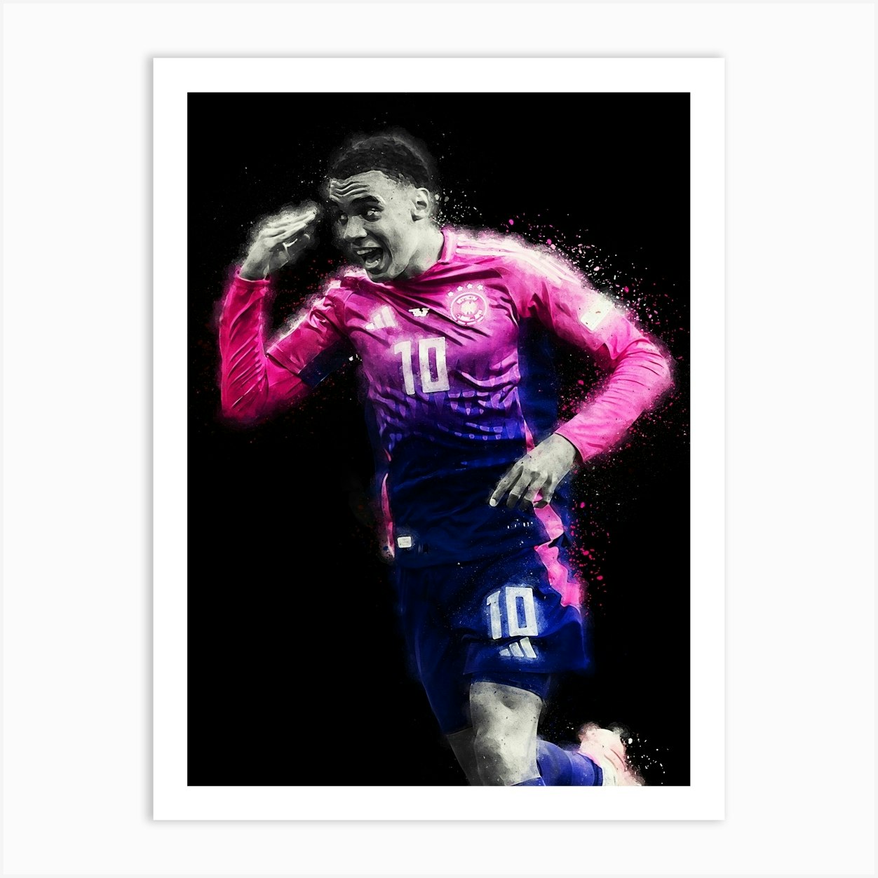 Jamal Musiala Germany Art Print by KunStudio - Fy