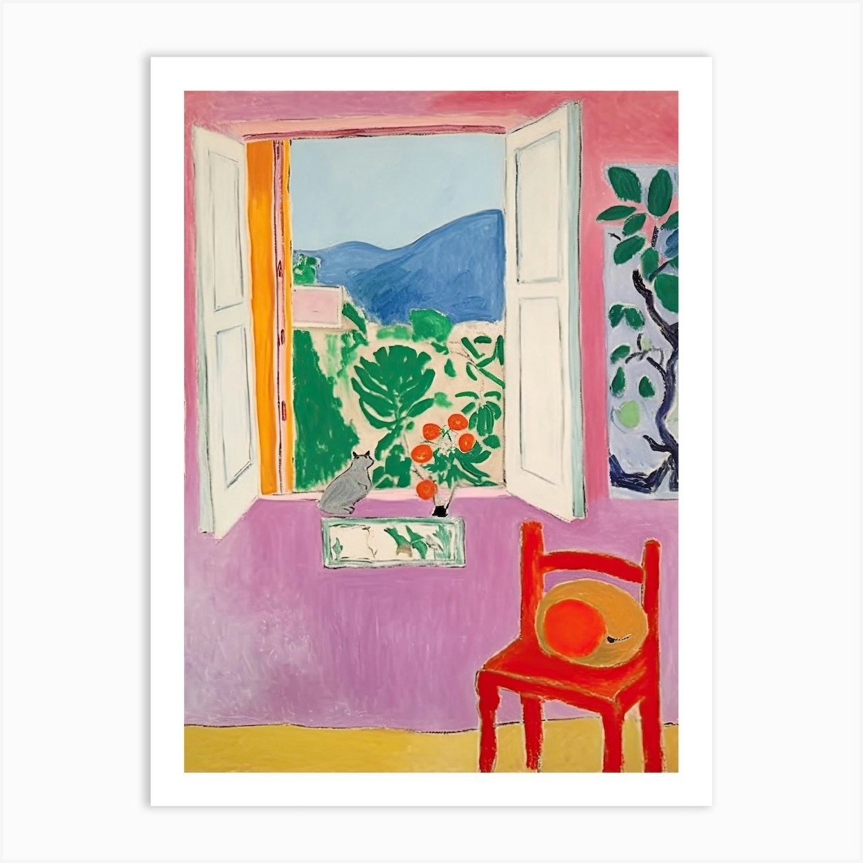 Open Window Painting Art Print by Mambo - Fy