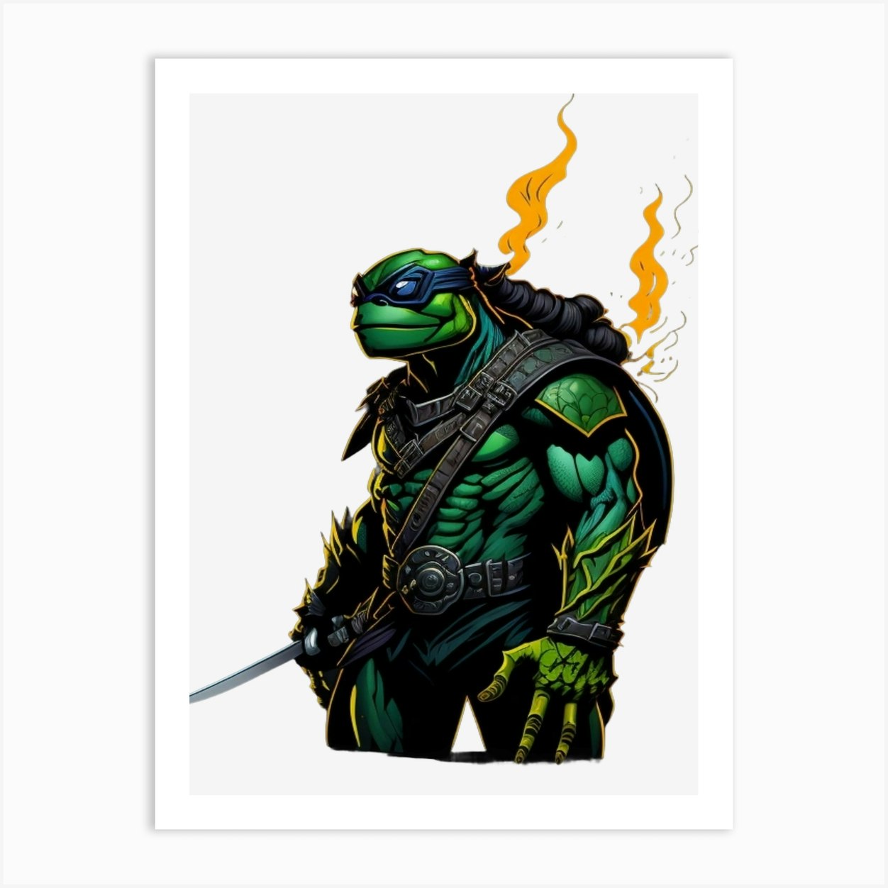 Teenage Mutant Ninja Turtles 7 Art Print by Genky - Fy