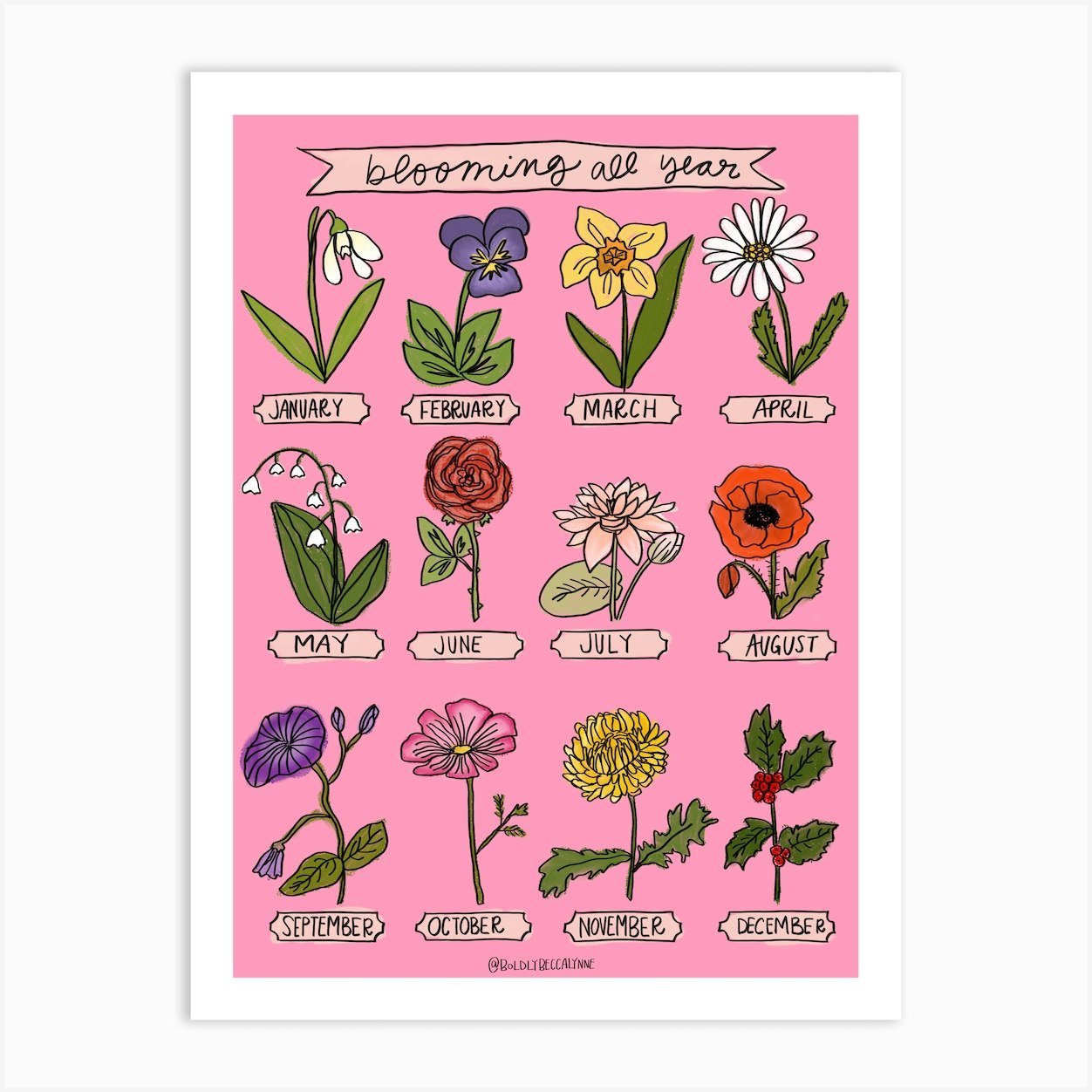 blooming-all-year-3-art-print-by-boldlybeccalynne-fy