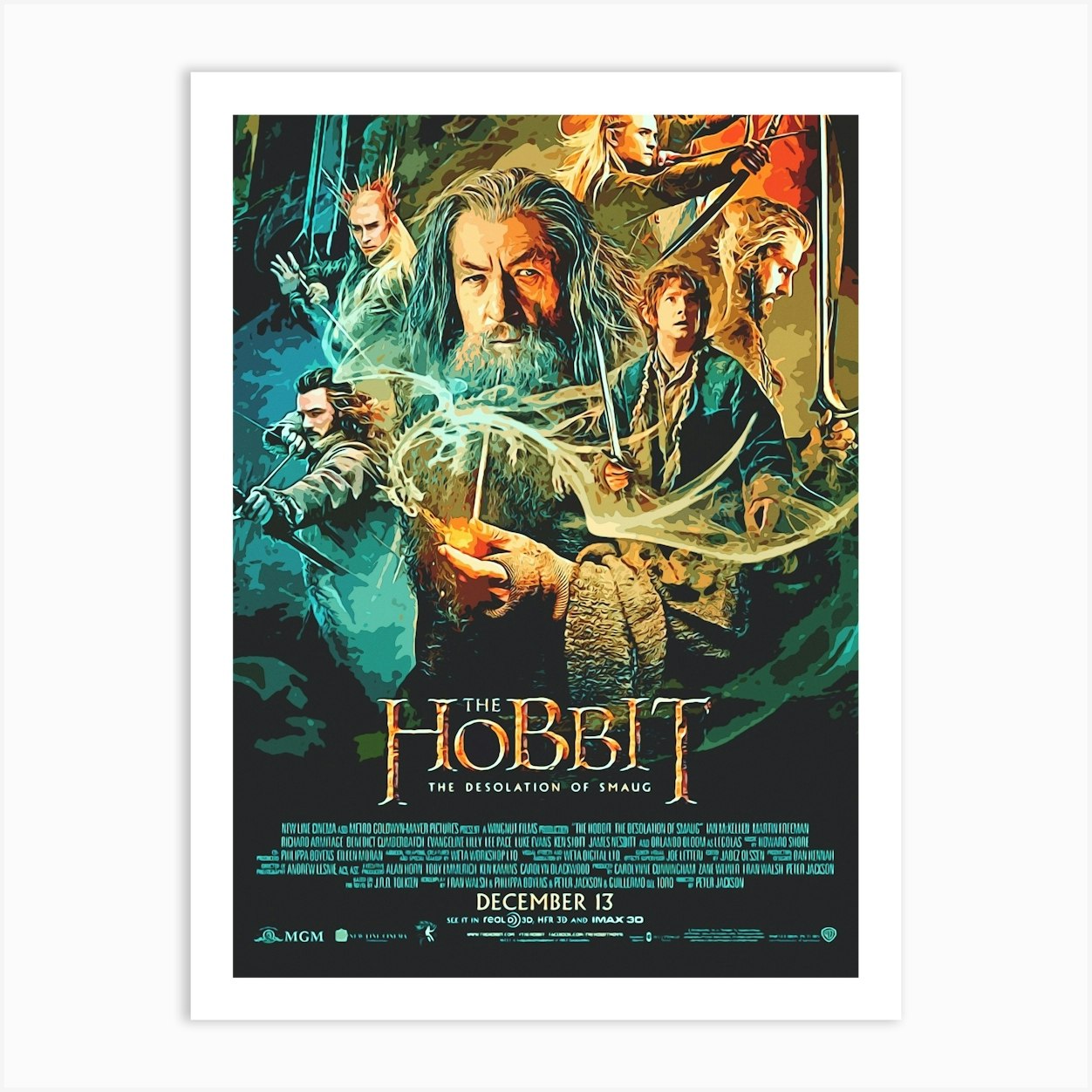 The Hobbit 1 Art Print by Anwir - Fy