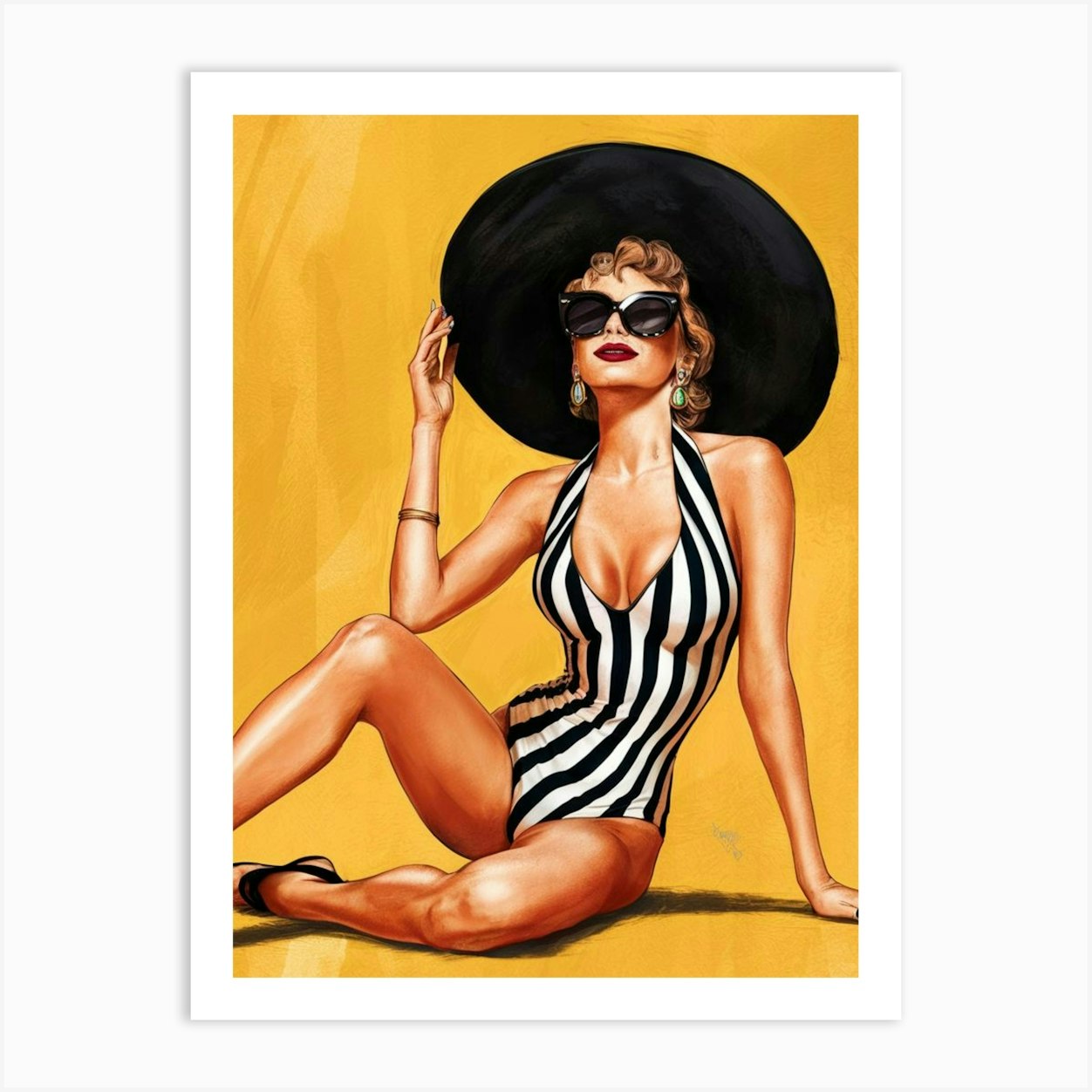 Pin Up Girl 2 Art Print by Patrick's Art - Fy