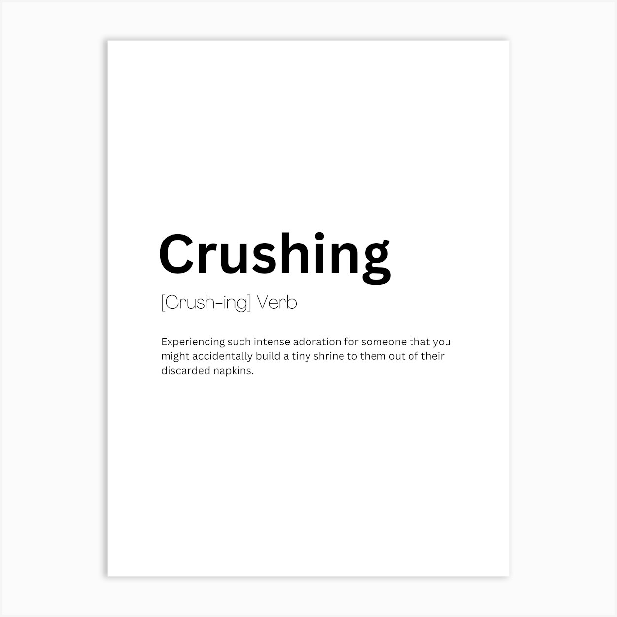 Crushing Definition Meaning Art Print by Kaigozen - Fy