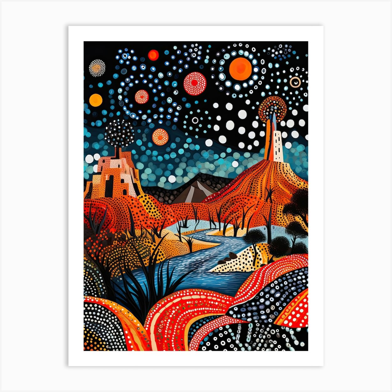 Alghero Italy Illustration In The Style Of Pop Art 1 Art Print By