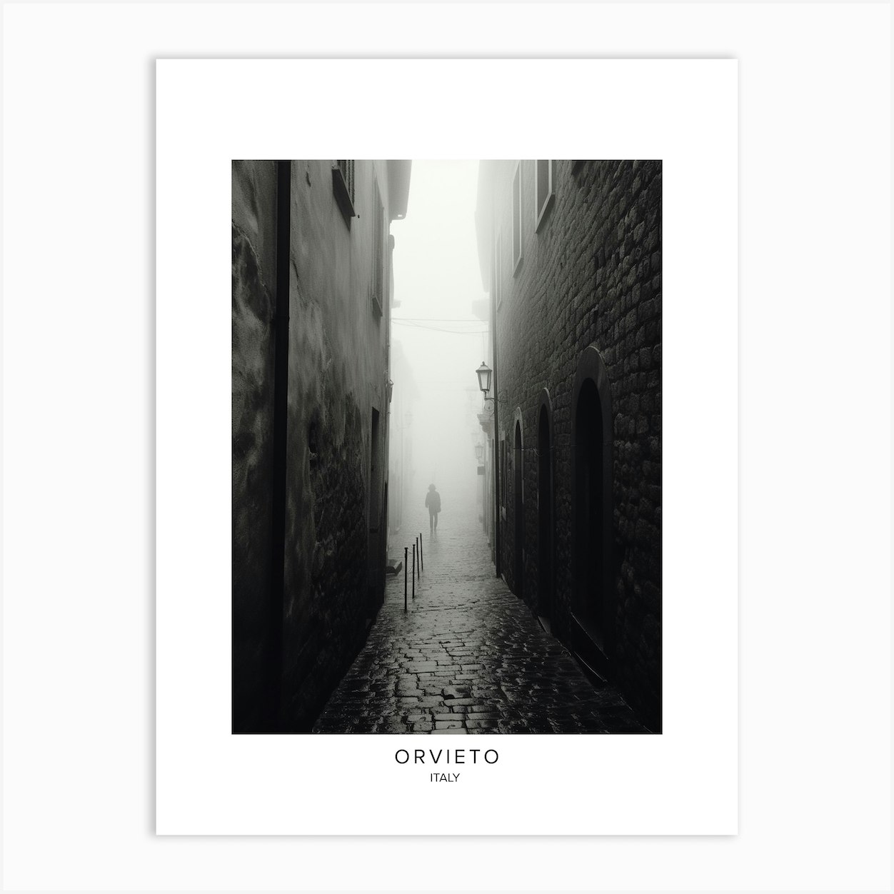Poster Of Orvieto Italy Black And White Analogue Photography 3 Art