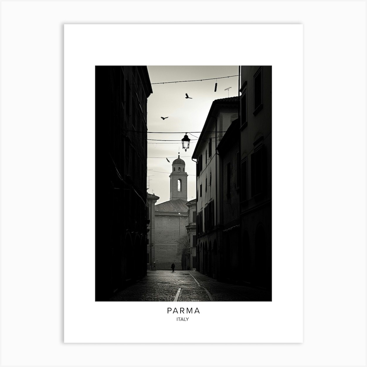 Poster Of Parma Italy Black And White Analogue Photography 3 Art