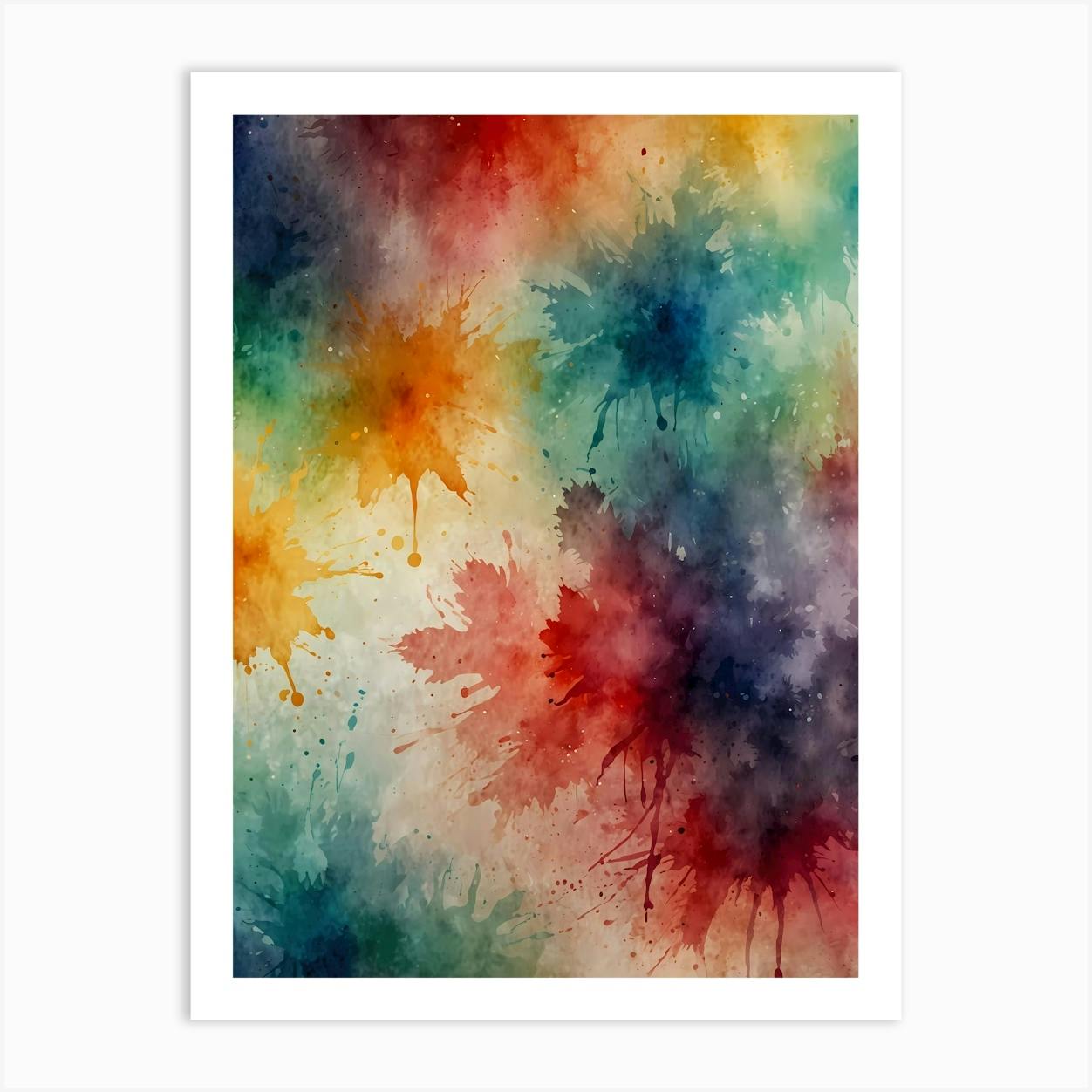Watercolor paint splatter store