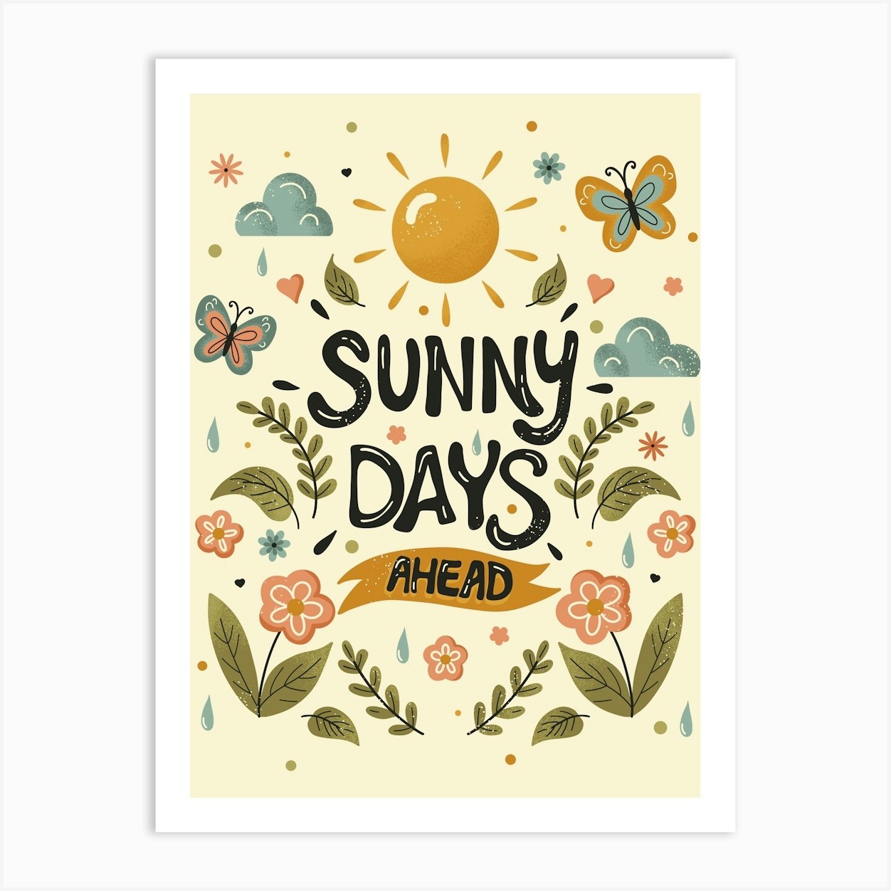Sunny Days Ahead Art Print by Alina Bobilova - Fy