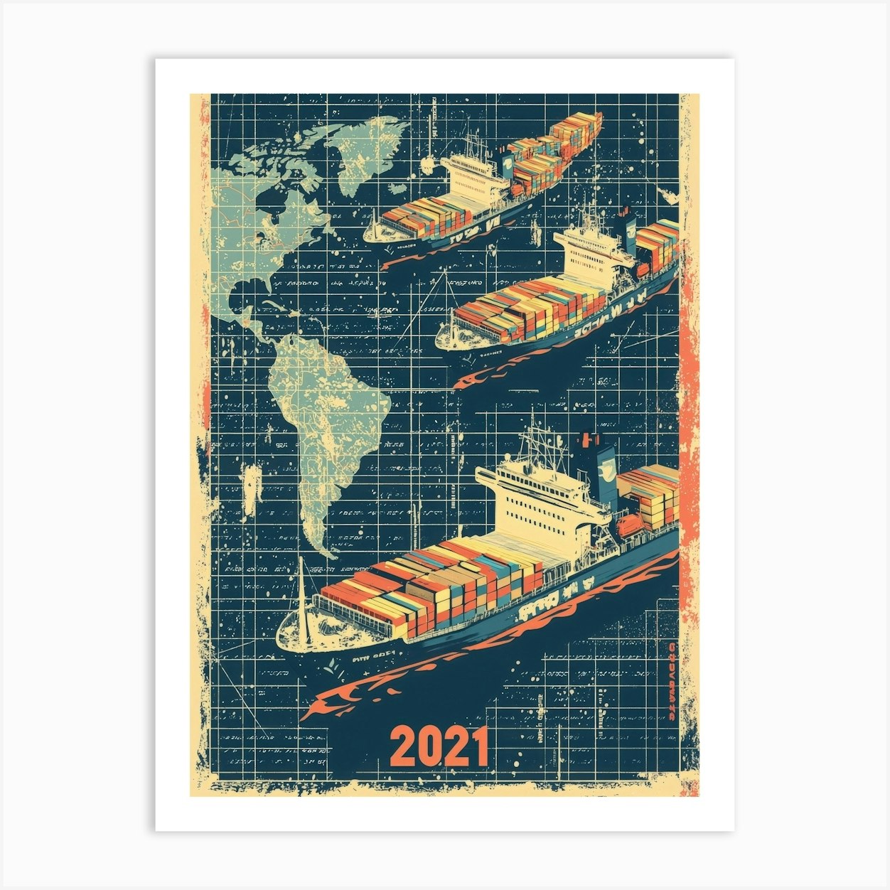 Aihrgdesign A Dramatic Logistics Poster Visualizing The Globa A89f9870 795a 47e9 9e14 ...