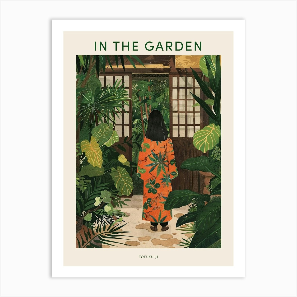 In The Garden Poster Tofuku Ji Japan 4 Art Print by Gardens of the World Art Prints & Posters - Fy