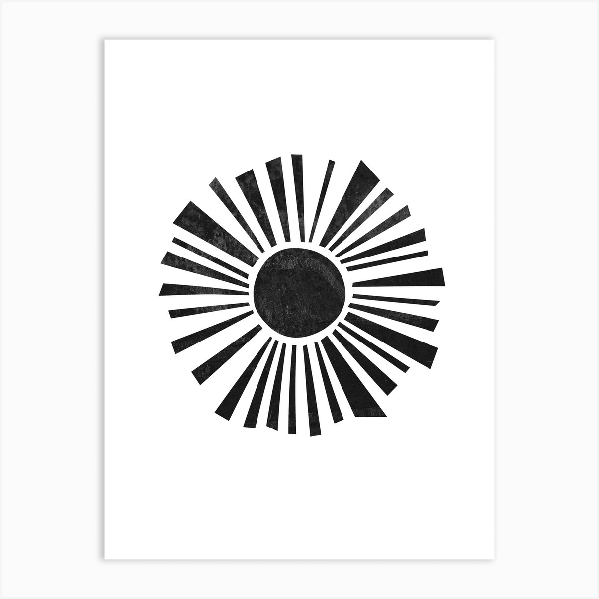 Minimalist Sun Art Print by Sisi and Seb - Fy Minimalist Sun Art Print by Sisi and Seb - Fy