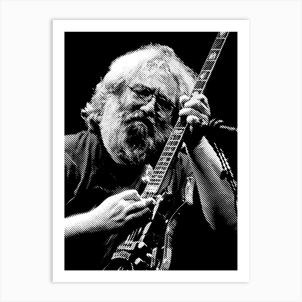Jerry Garcia Line Art 3 Art Print By Andika Bahtiar Fy
