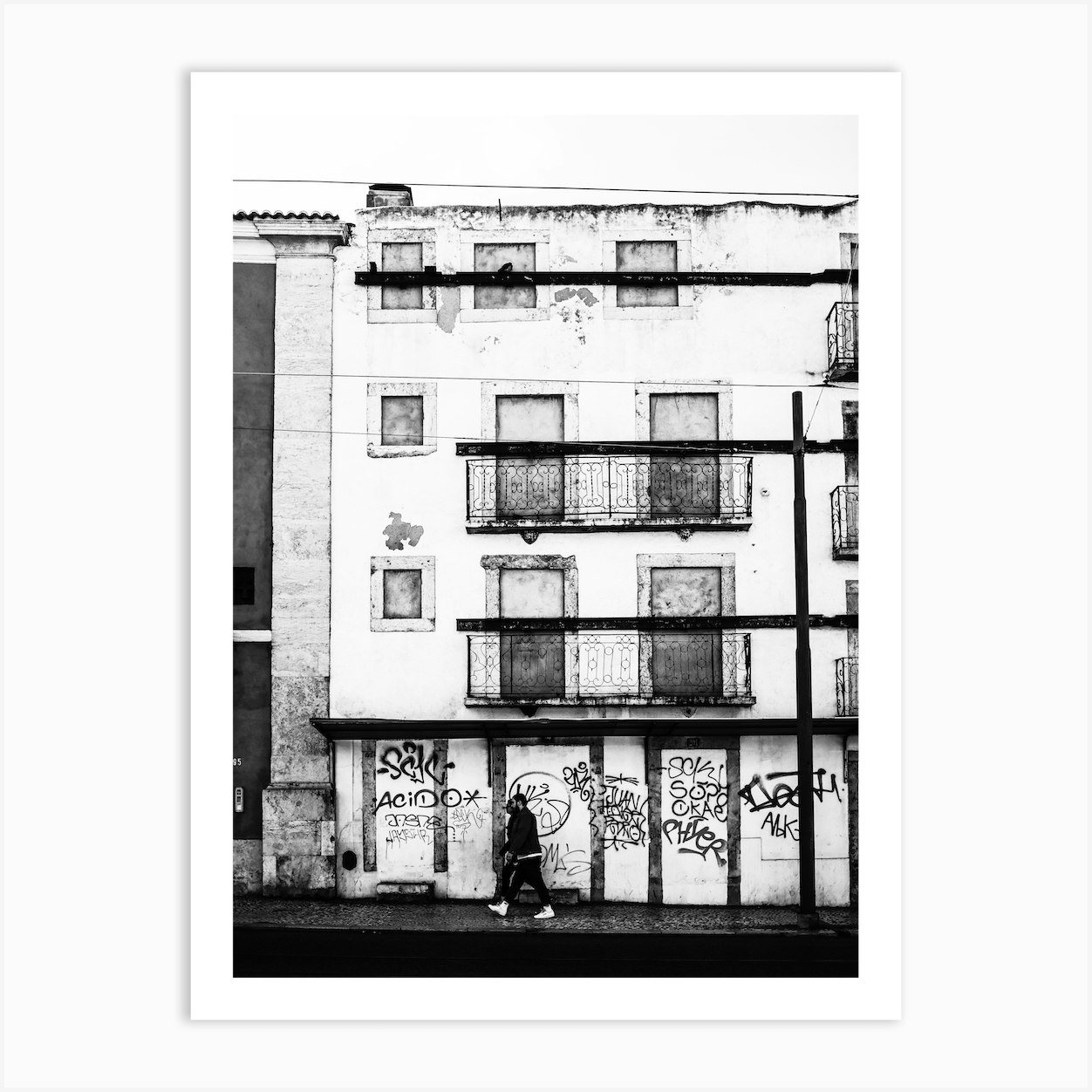Urban Property Decay Lisbon Art Print by Paul J Bucknall - Fy
