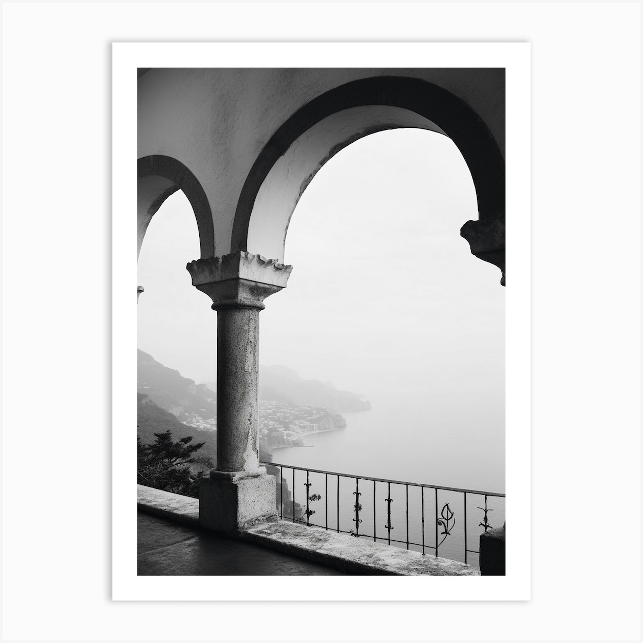 Ravello Italy Black And White Analogue Photography 2 Art Print By