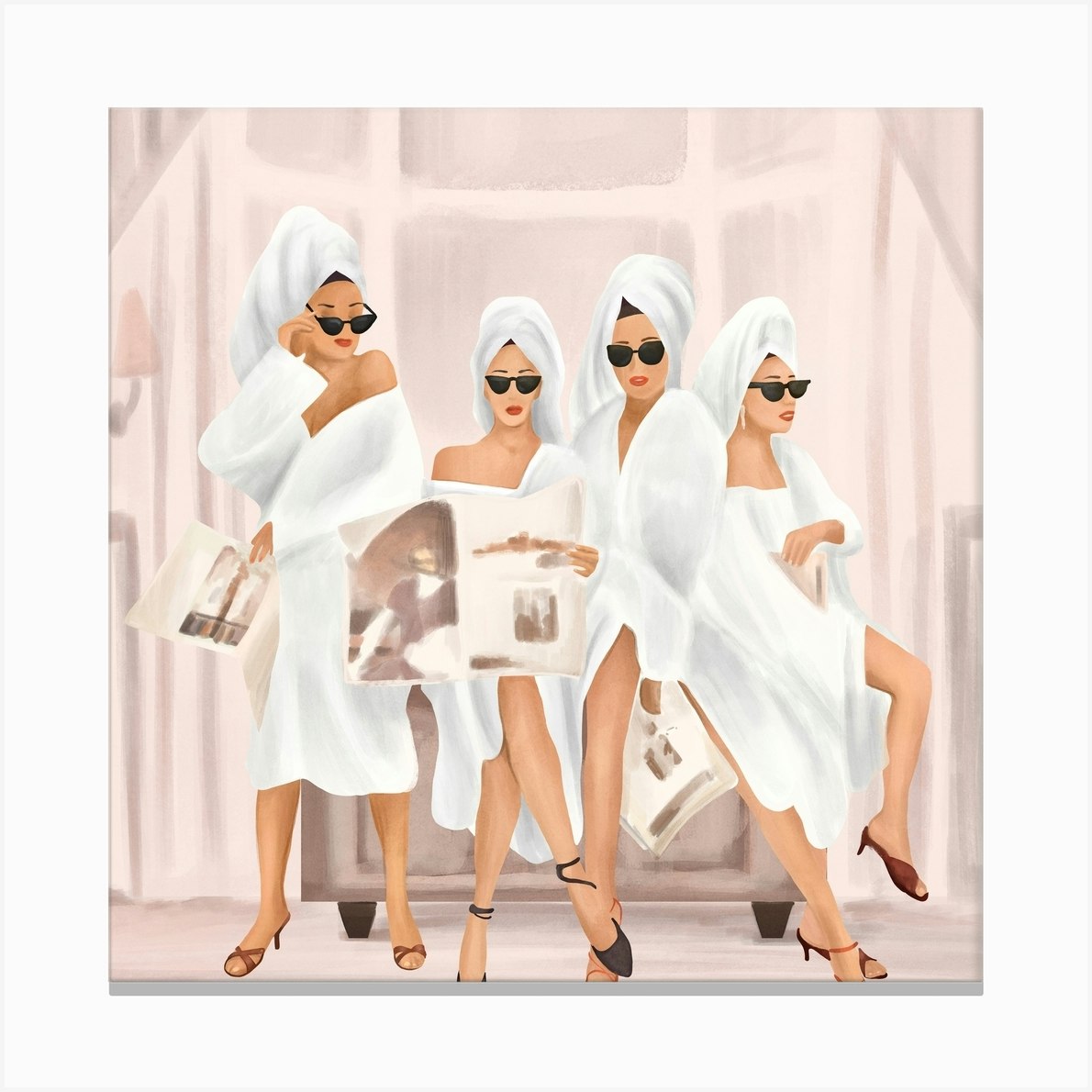 Friends Canvas Print by Flow Line - Fy