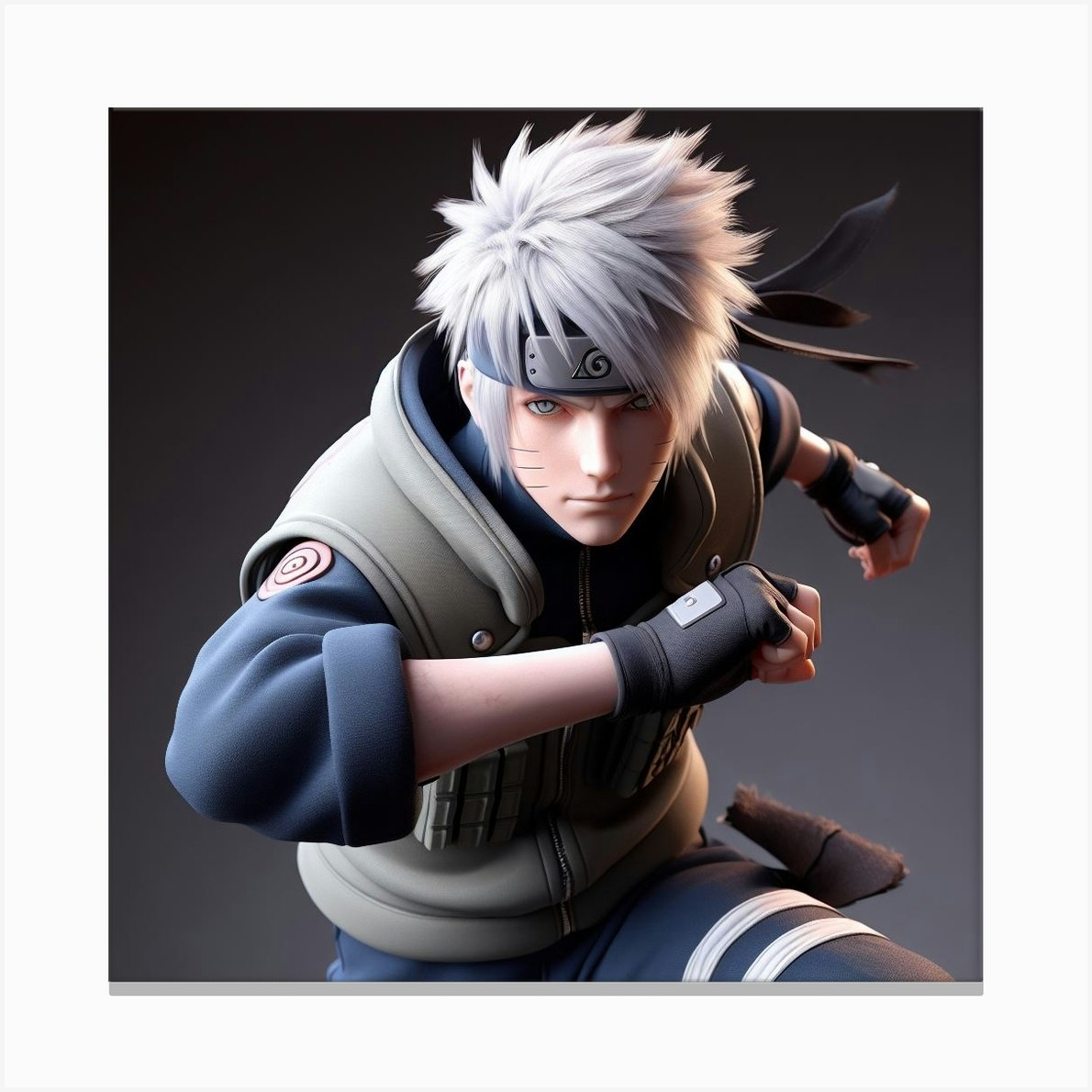 Kakashi Sensei 1 Canvas Print by Mohamad Azri Azmi - Fy
