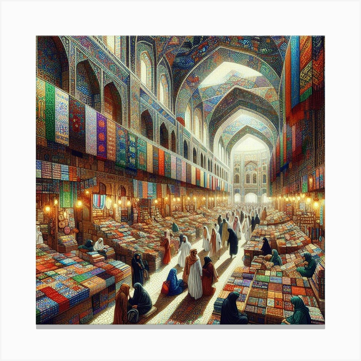 Islamic Bazaar Canvas Print by Hamzi - Fy