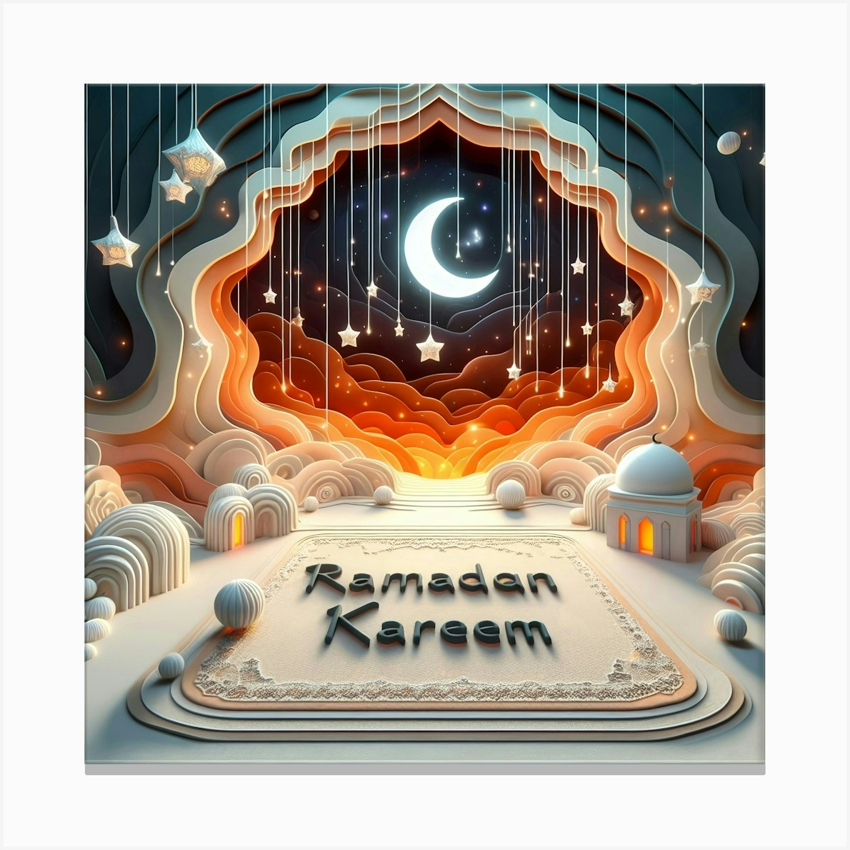 Ramadan Kareem 1 Canvas Print by Ahmed Hassan - Fy