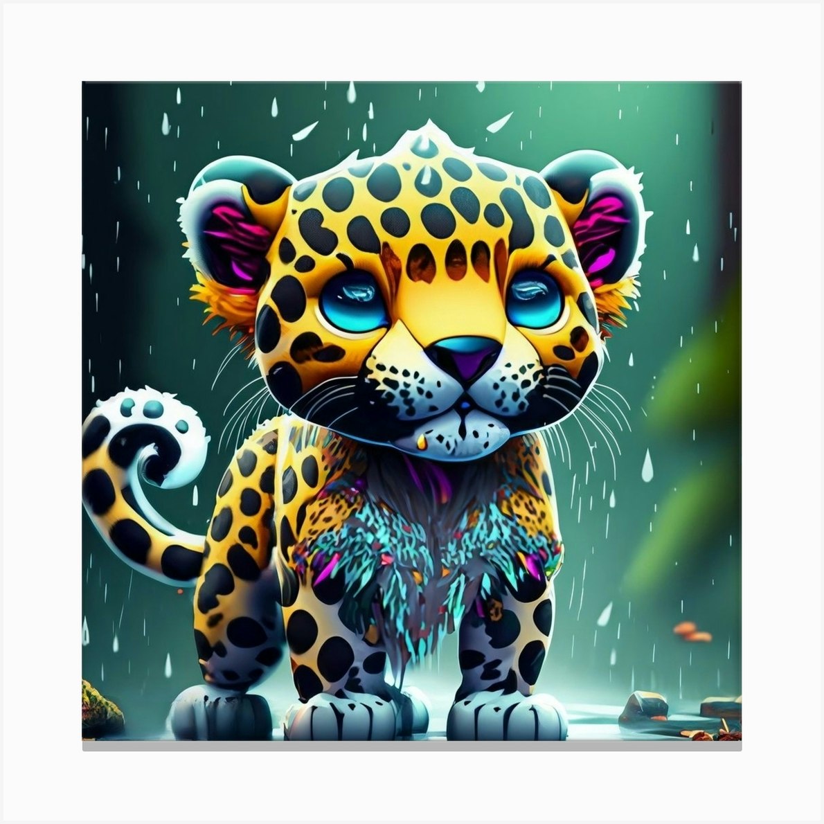 Jaguar Cub 3 Canvas Print by Genky - Fy