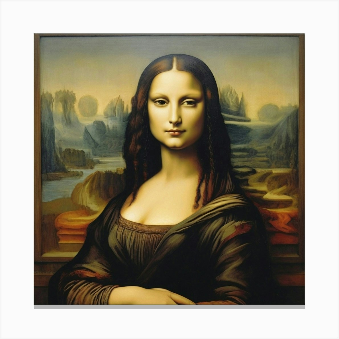 La Joconde Mona Lisa Lonard De Vinci 1 Canvas Print By Top Designers Fy