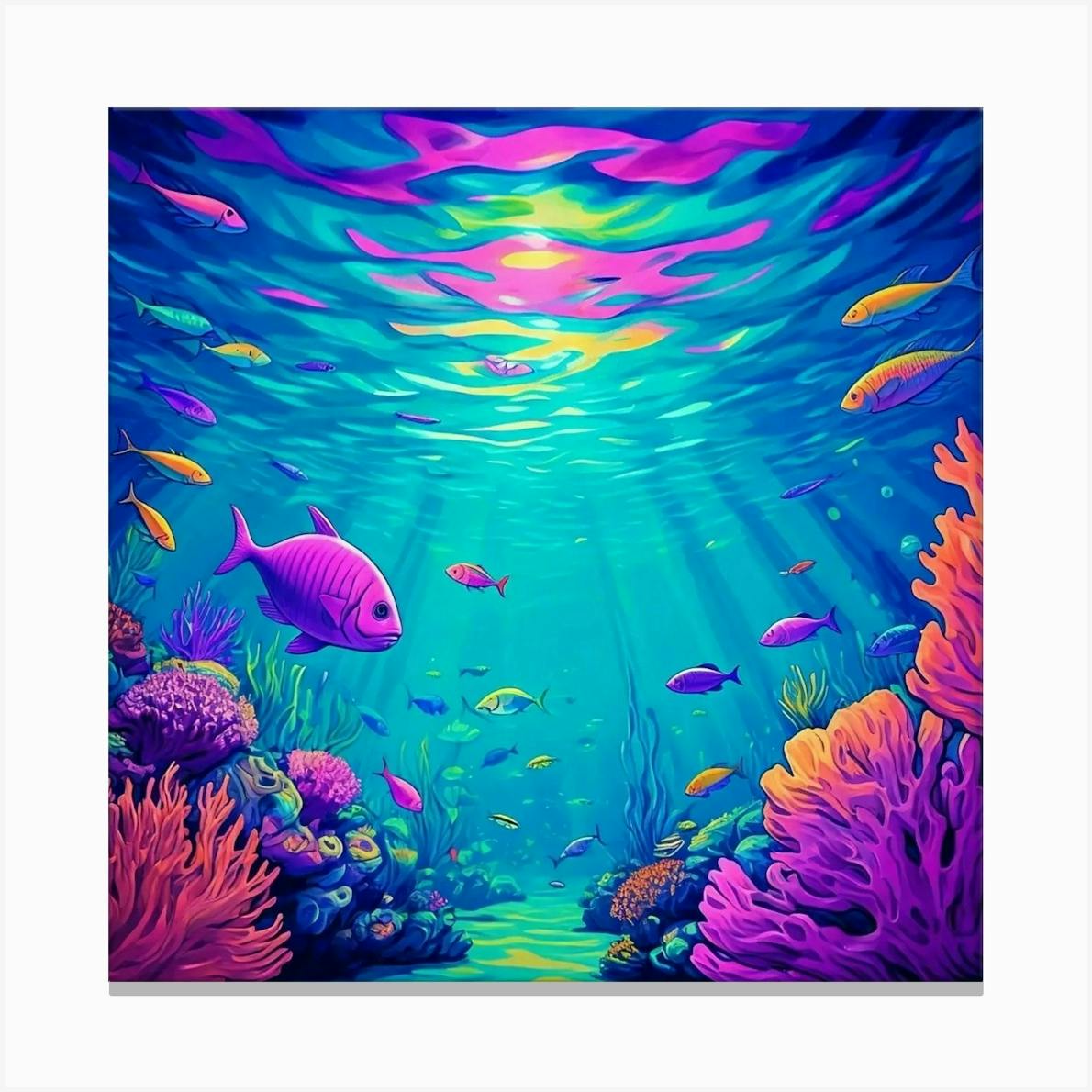 Coral reef painting store