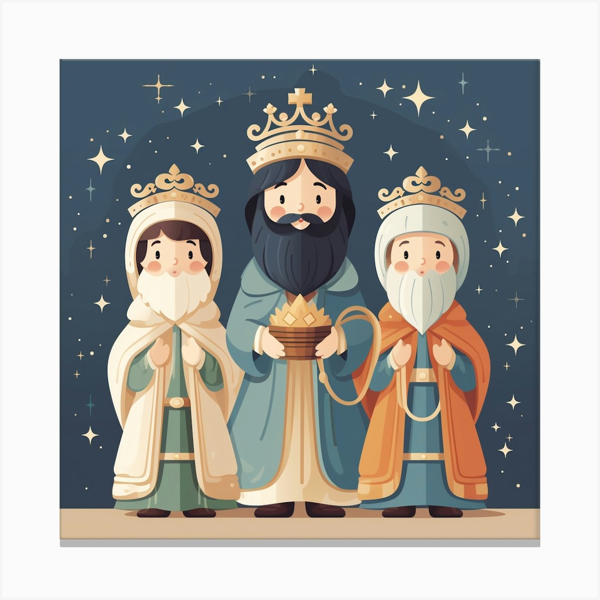 Three Wise Men Canvas Print by David Arts - Fy