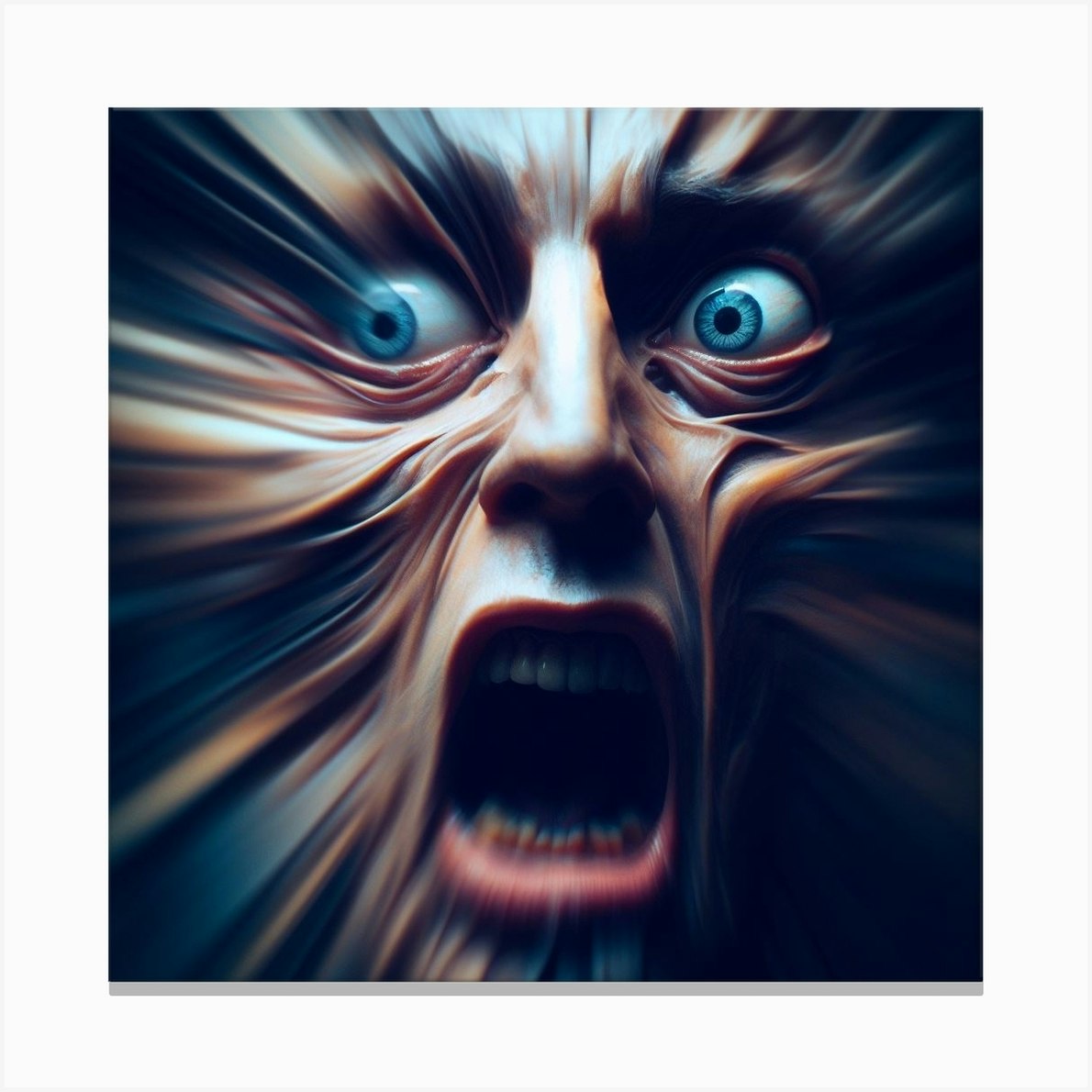 Scary Face 2 Canvas Print by Expressions by JulesM - Fy
