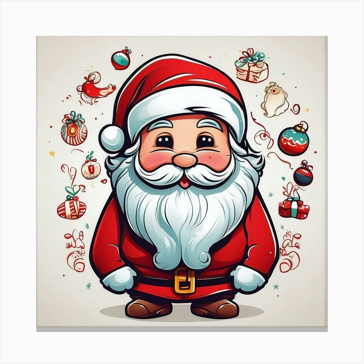 Santa Claus 6 Canvas Print by Genky - Fy