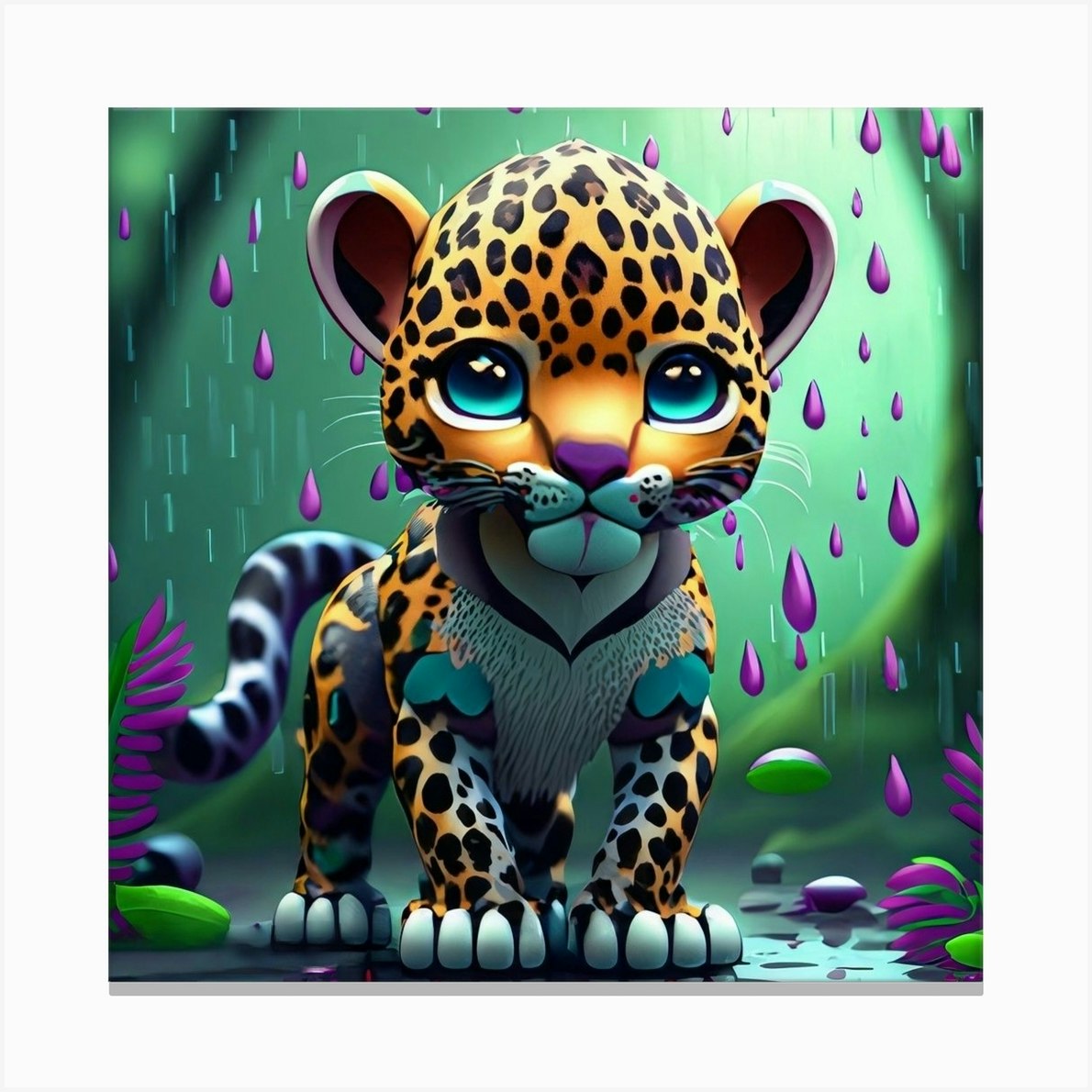 Jaguar Cub 2 Canvas Print by Genky - Fy
