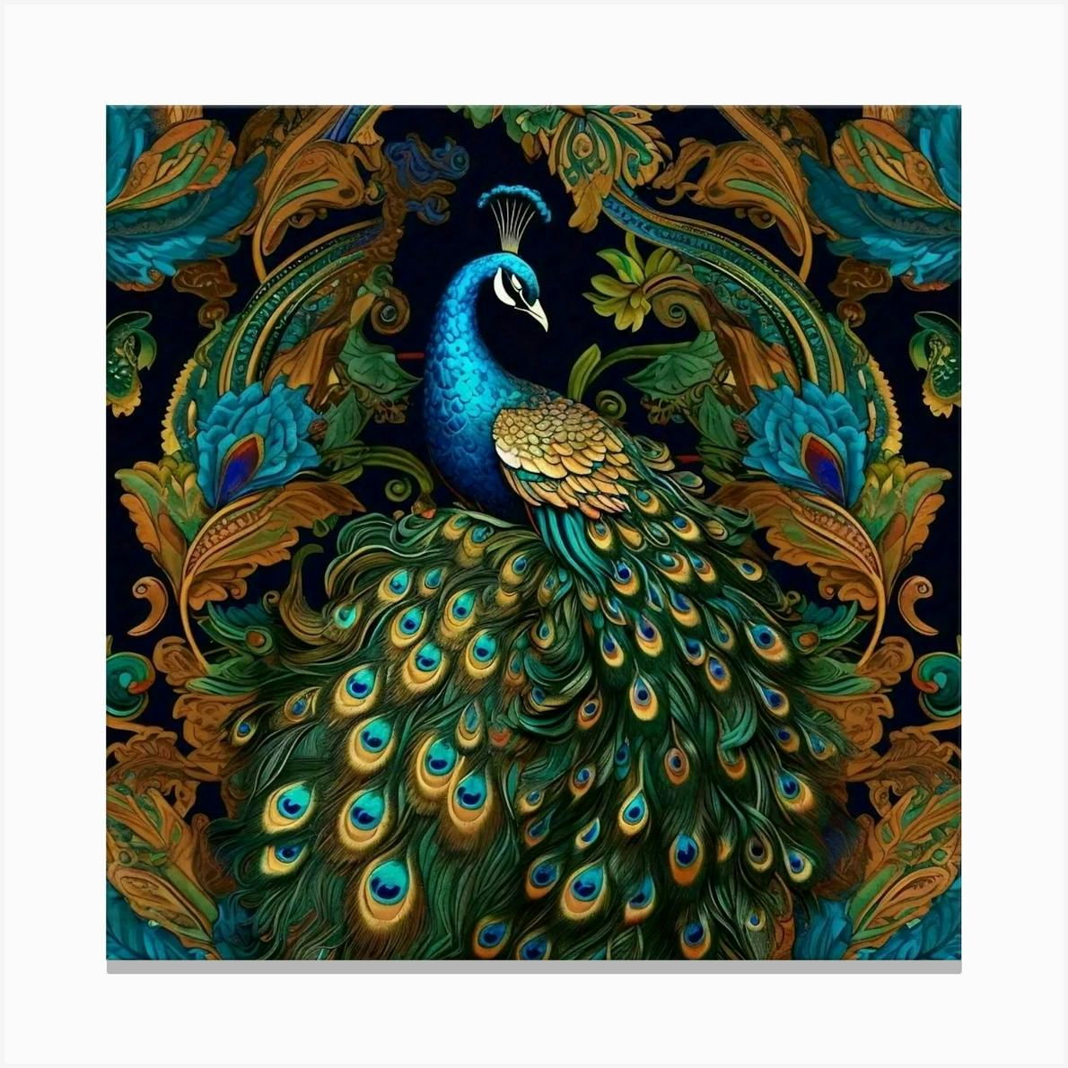 Peacock 58 Canvas Print by Artistyle - Fy Peacock 58 Canvas Print by Artistyle - Fy