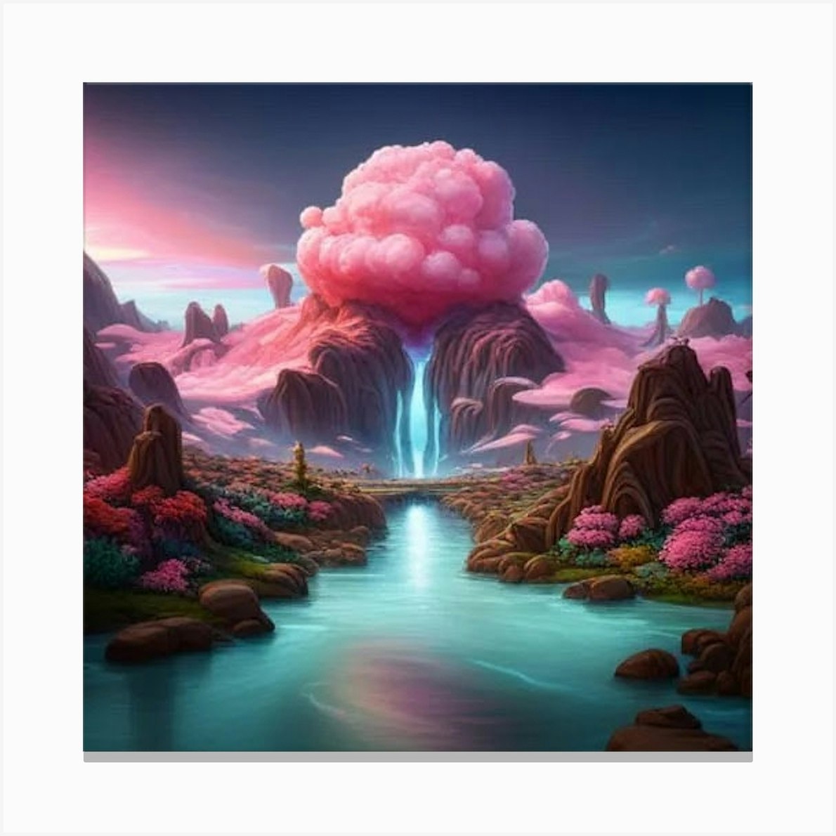 Pink Clouds In The Sky Canvas Print by Project Agape Jehovah's Plan - Fy