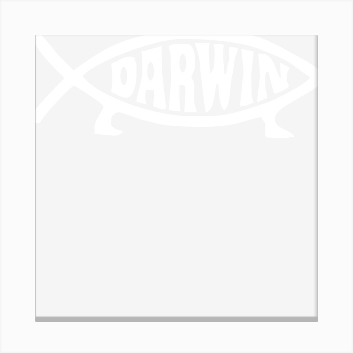 Darwin Fish 1 Canvas Print by DieArt - Fy