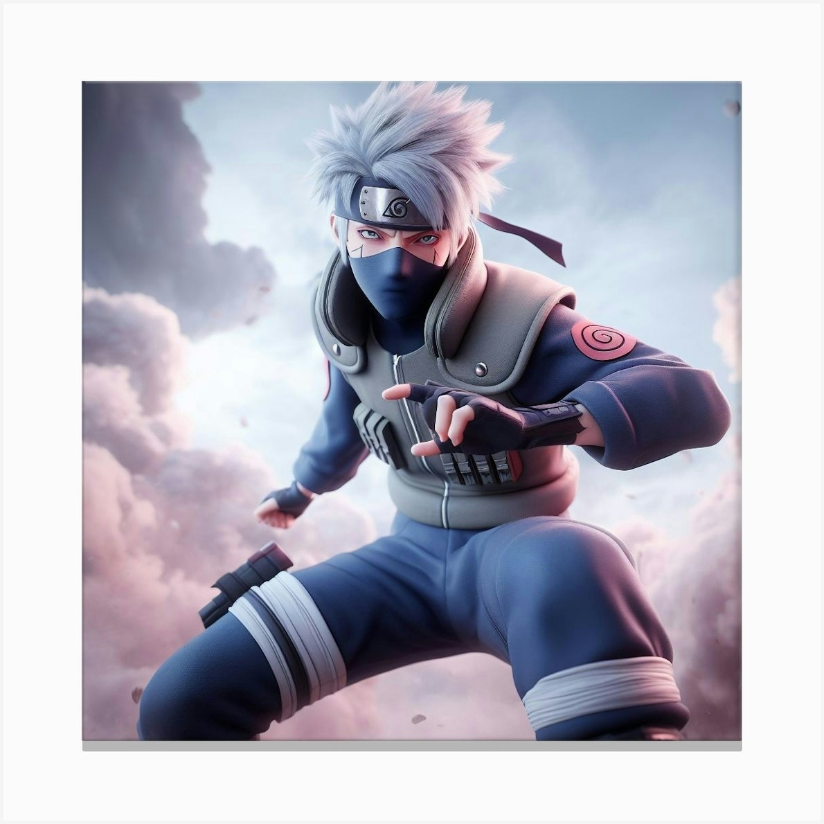 Kakashi Sensei 15 Canvas Print by Mohamad Azri Azmi - Fy