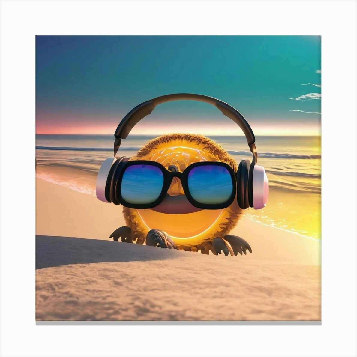 Sailor On The Beach Canvas Print by Genky - Fy