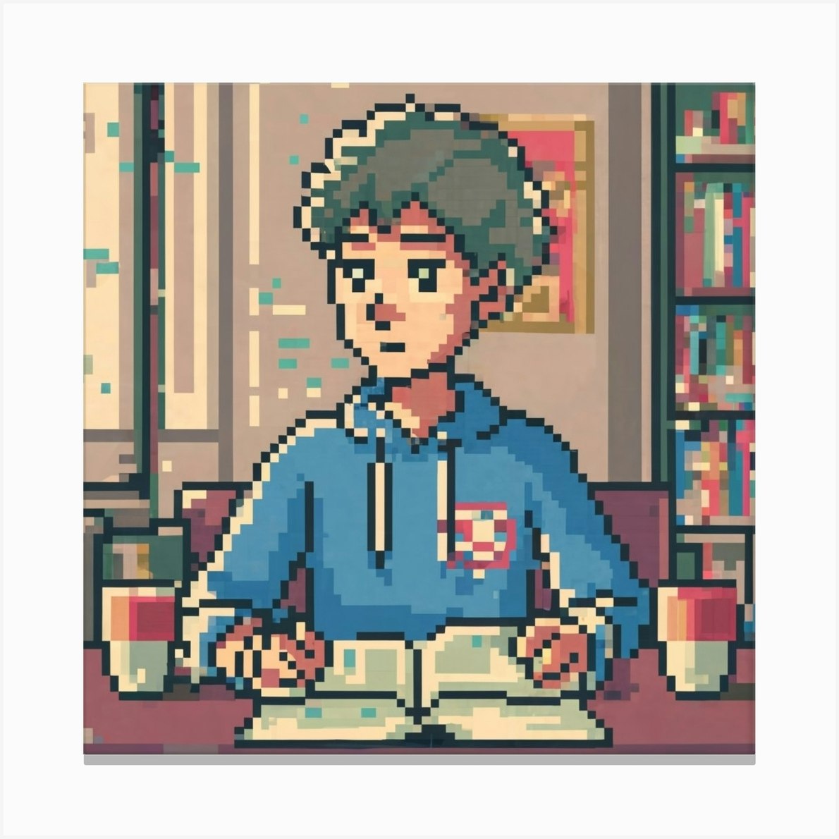 Pixel Art Canvas Print by ArtDecors - Fy