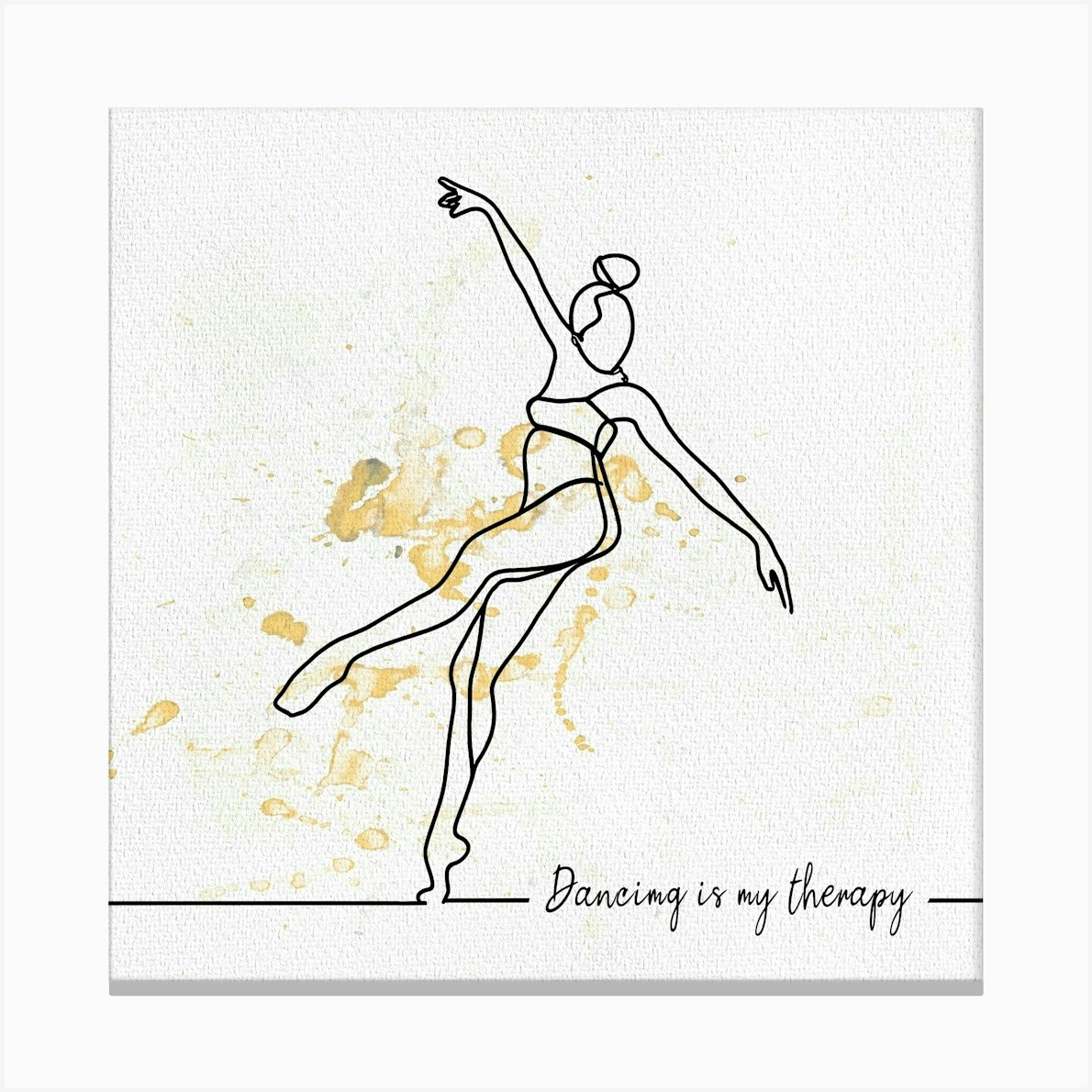 Dancing Is My Therapy Canvas Print by ilhnklv - Fy