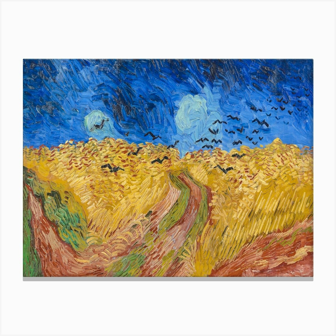 Wheatfield With Crows (1890), Vincent Van Gogh Canvas Print by Fy ...
