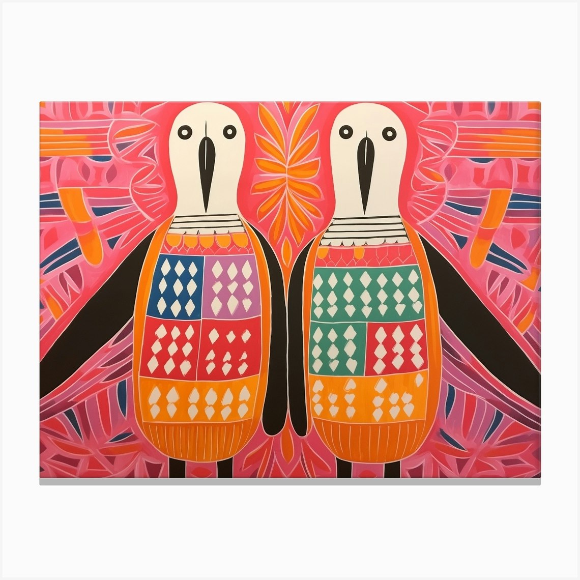 Albatross 2 Folk Style Animal Illustration Canvas Print by Ritual Art ...