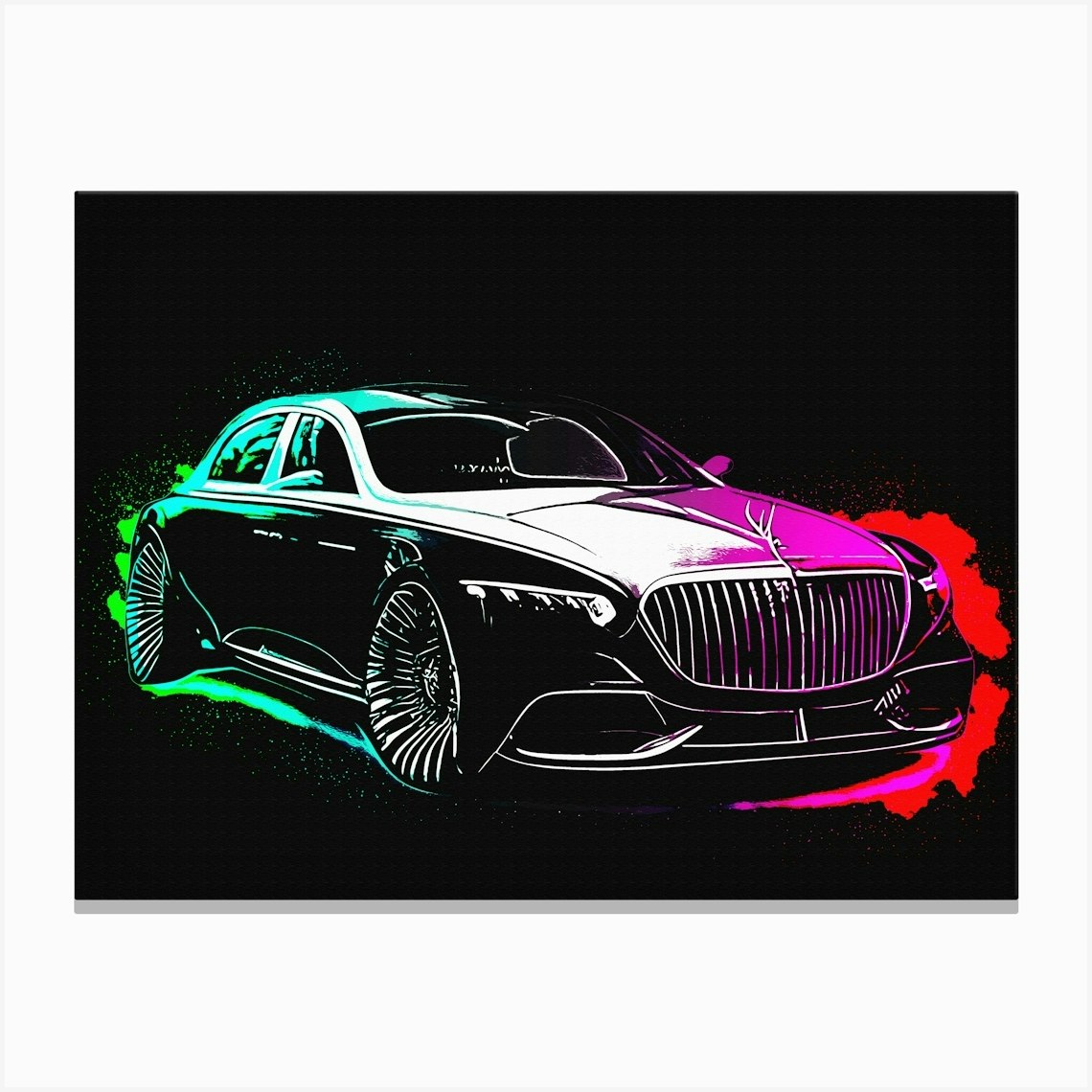 Mercedes Maybach 1 Canvas Print by Anwir - Fy