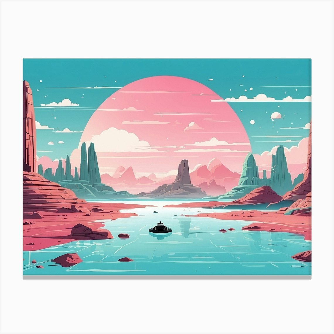 Pixel Art Canvas Print by Art shop - Fy