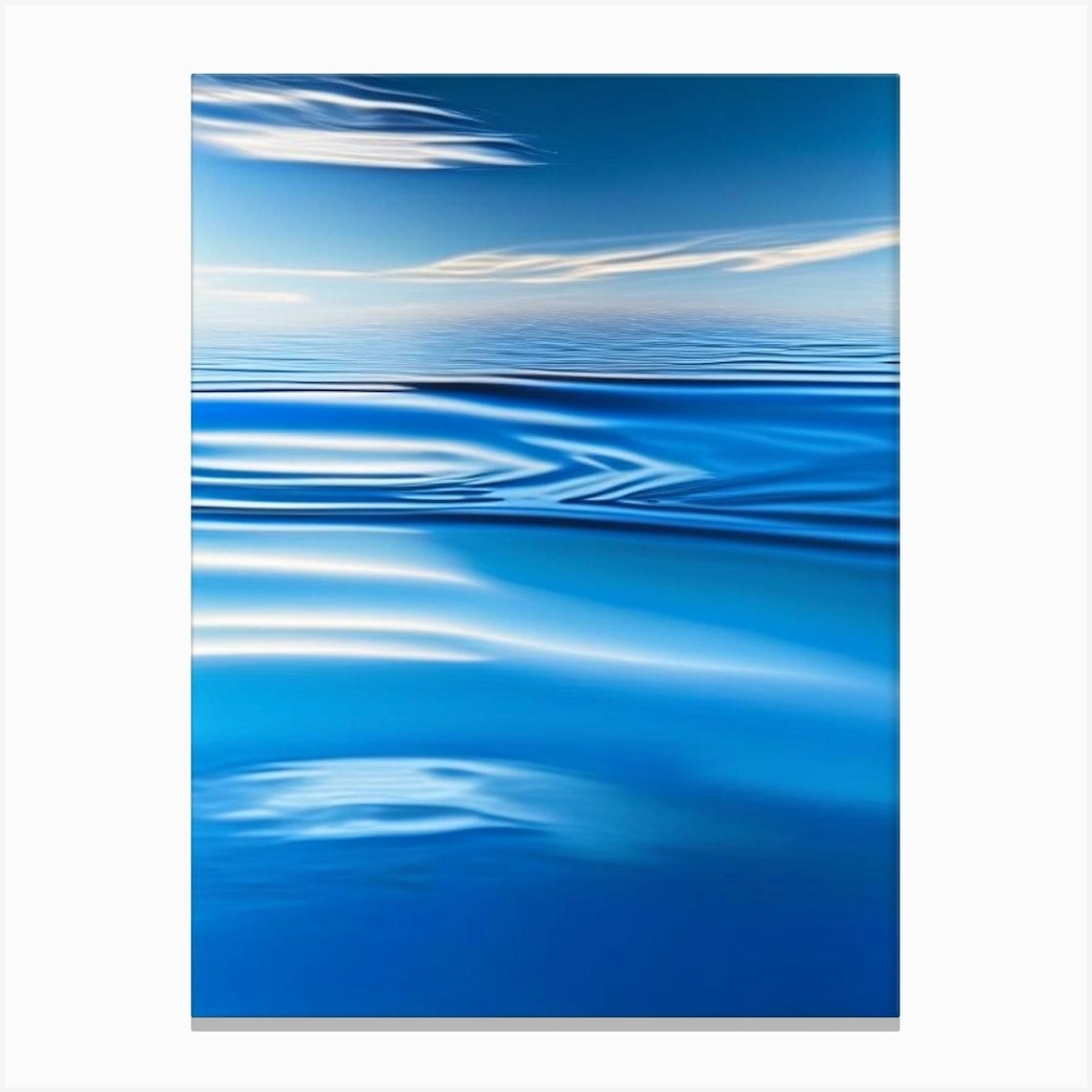 Water Abstract Art Waterscape Photography 1 Canvas Print by Hydro Hues - Fy