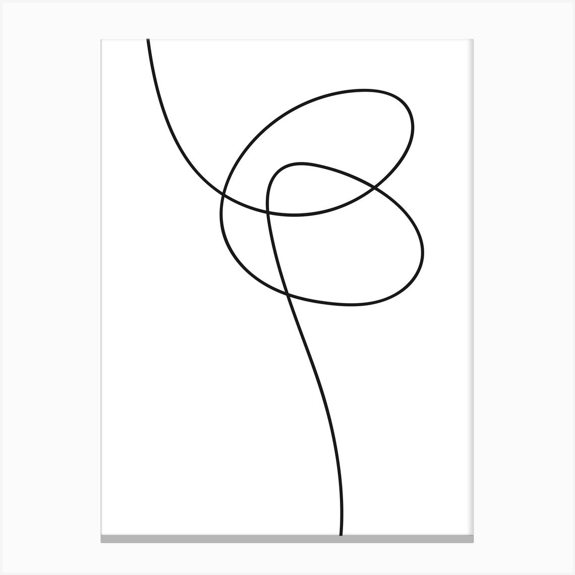 Line Art Four Canvas Print by The Crayon Studio - Fy