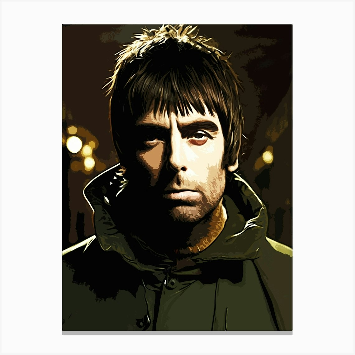 oasis Gallagher Canvas Print by music soul - Fy