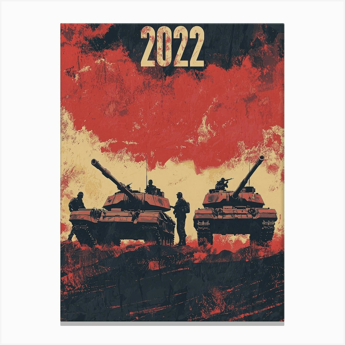 Aihrgdesign A Powerful Geopolitical Poster Marking The Start 7 Canvas ...